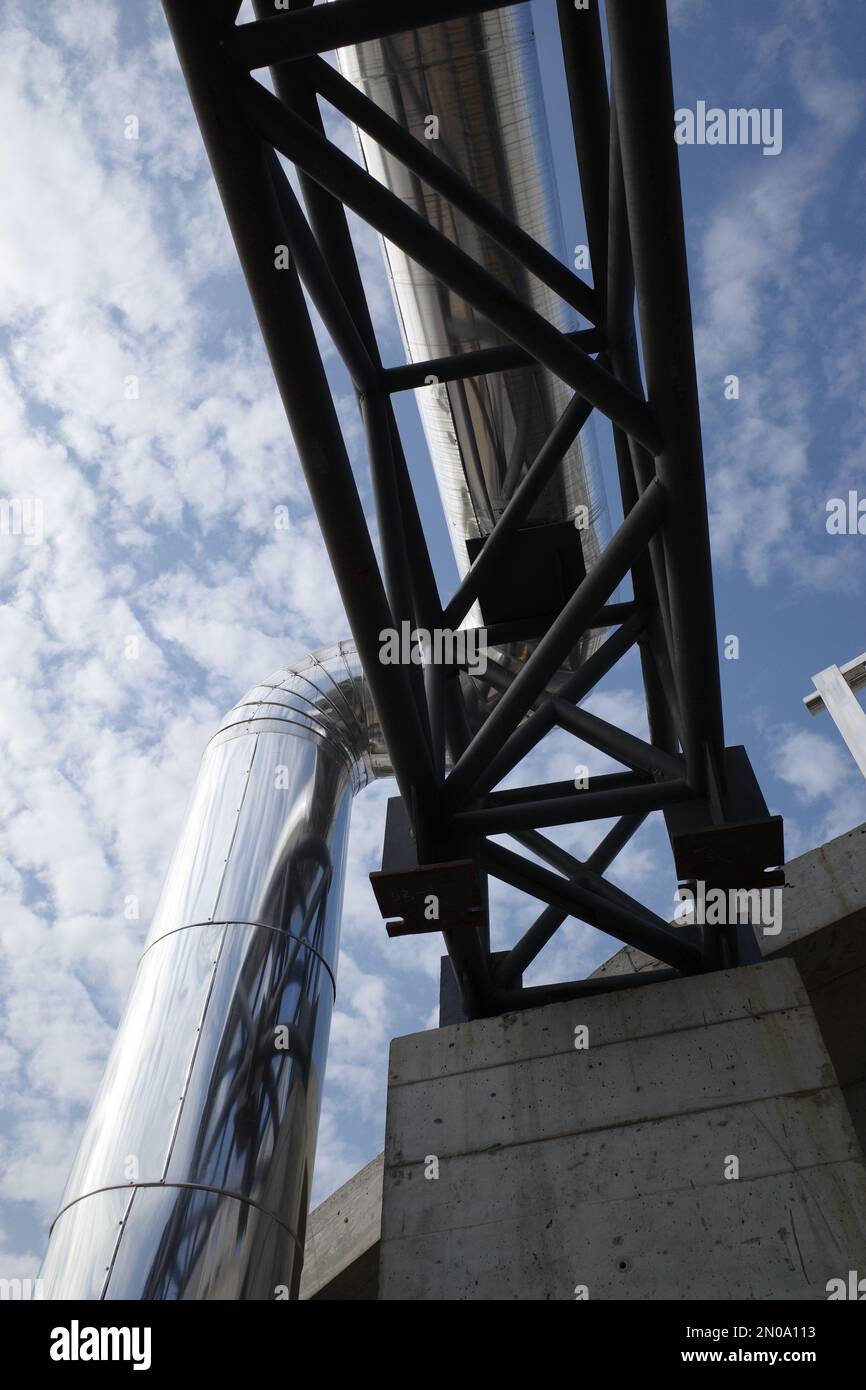 industrial co-conveyor pipeline Stock Photo - Alamy