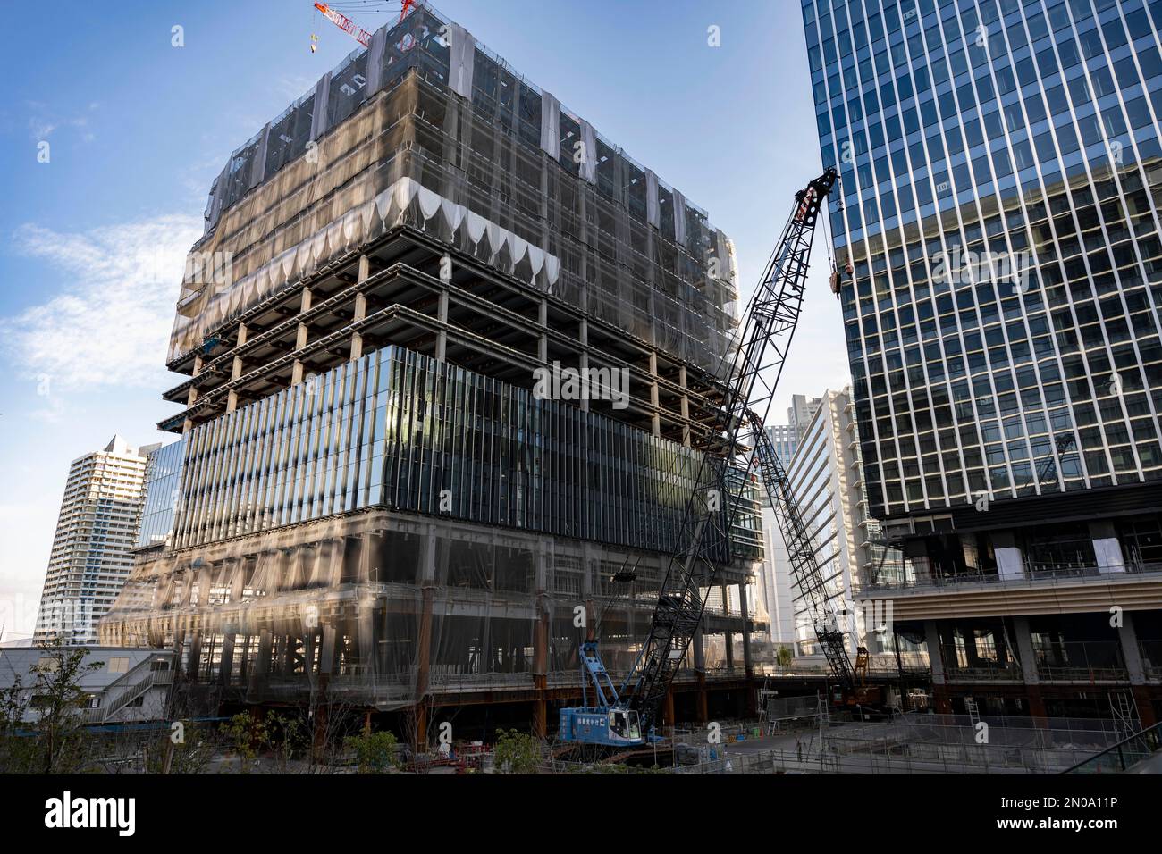 February 5, 2023, Yokohama, Kanagawa Prefecture, Japan: A mixed-use ...