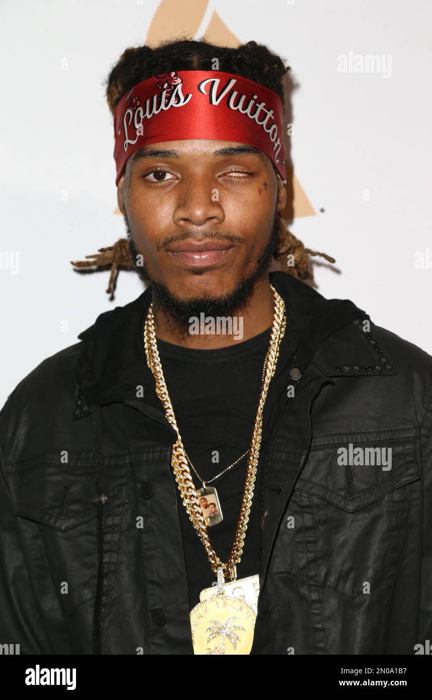 Fetty Wap arrives at the 2016 Clive Davis Pre-Grammy Gala at the ...