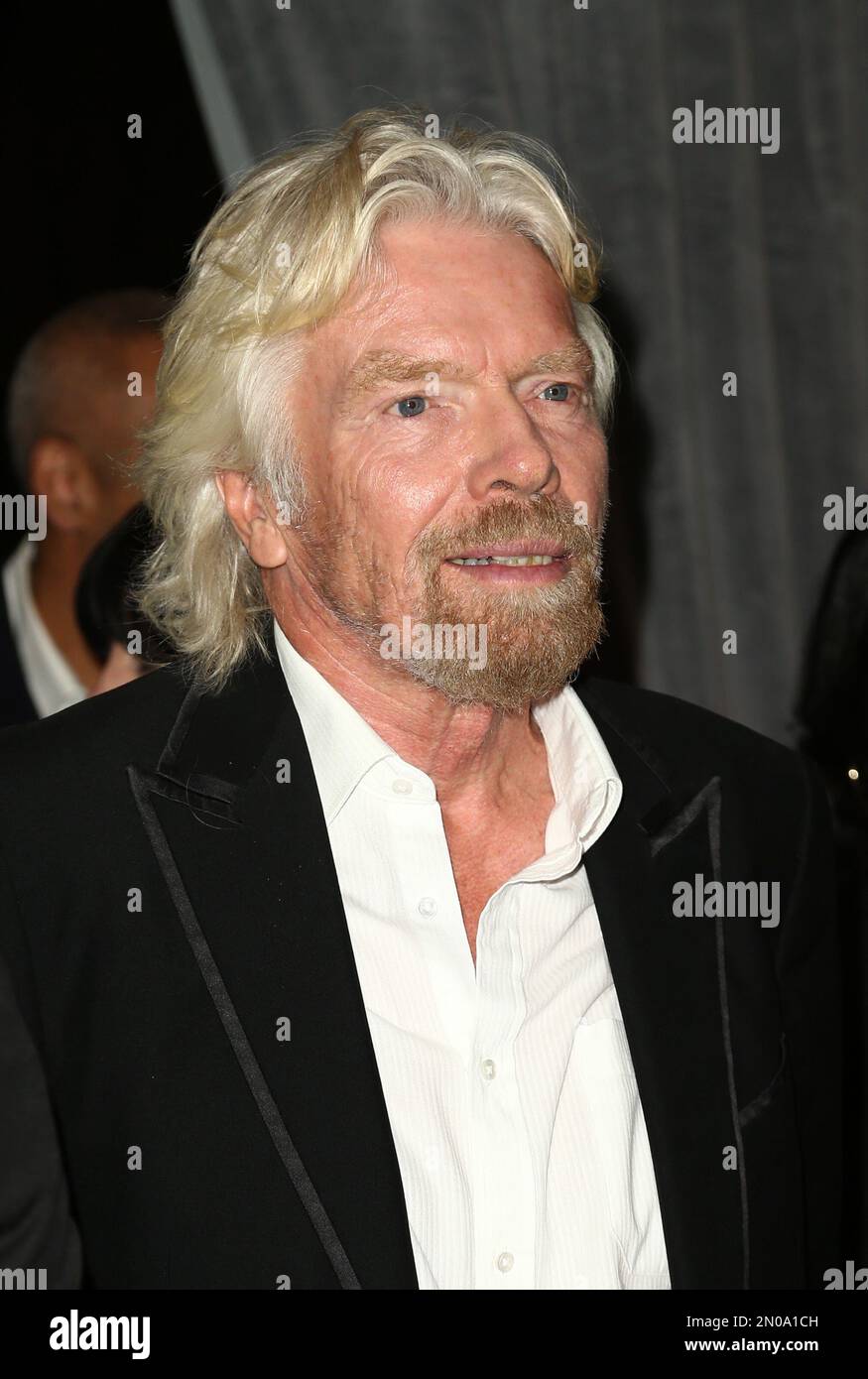 Richard Branson arrives at the 2016 Clive Davis Pre-Grammy Gala at the ...