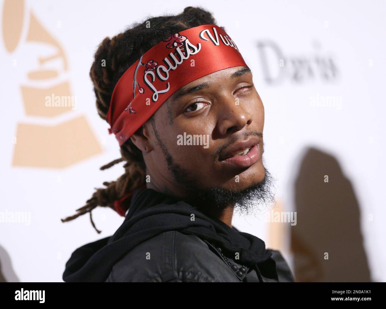 Fetty Wap arrives at the 2016 Clive Davis Pre-Grammy Gala at the ...