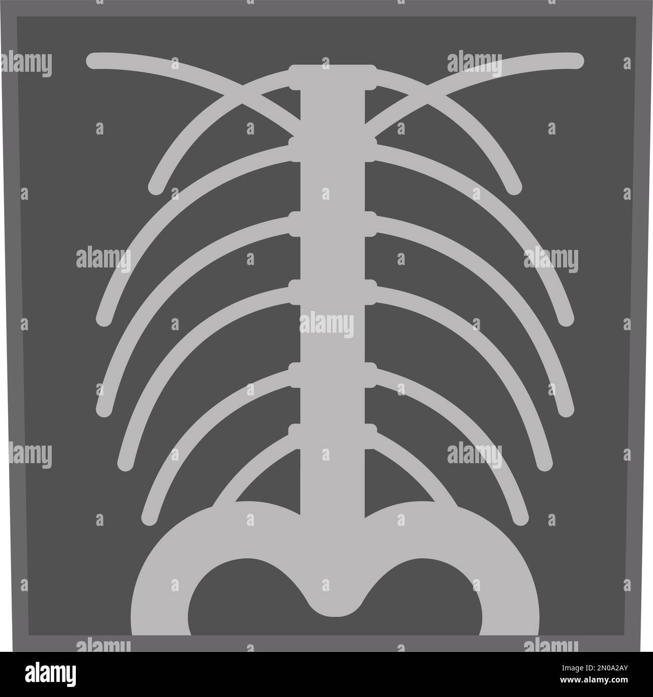 Vector flat x-ray icon. Medical equipment picture isolated on white ...