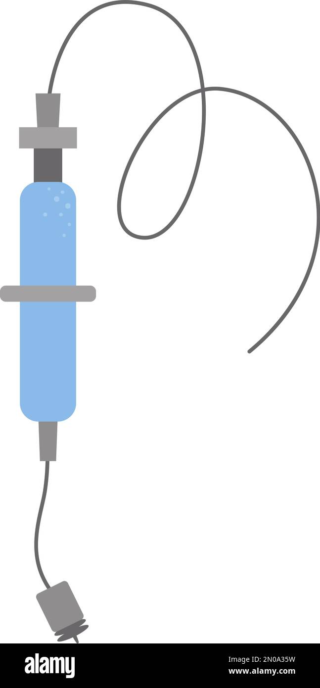 Vector flat IV icon. Medical equipment picture isolated on white ...