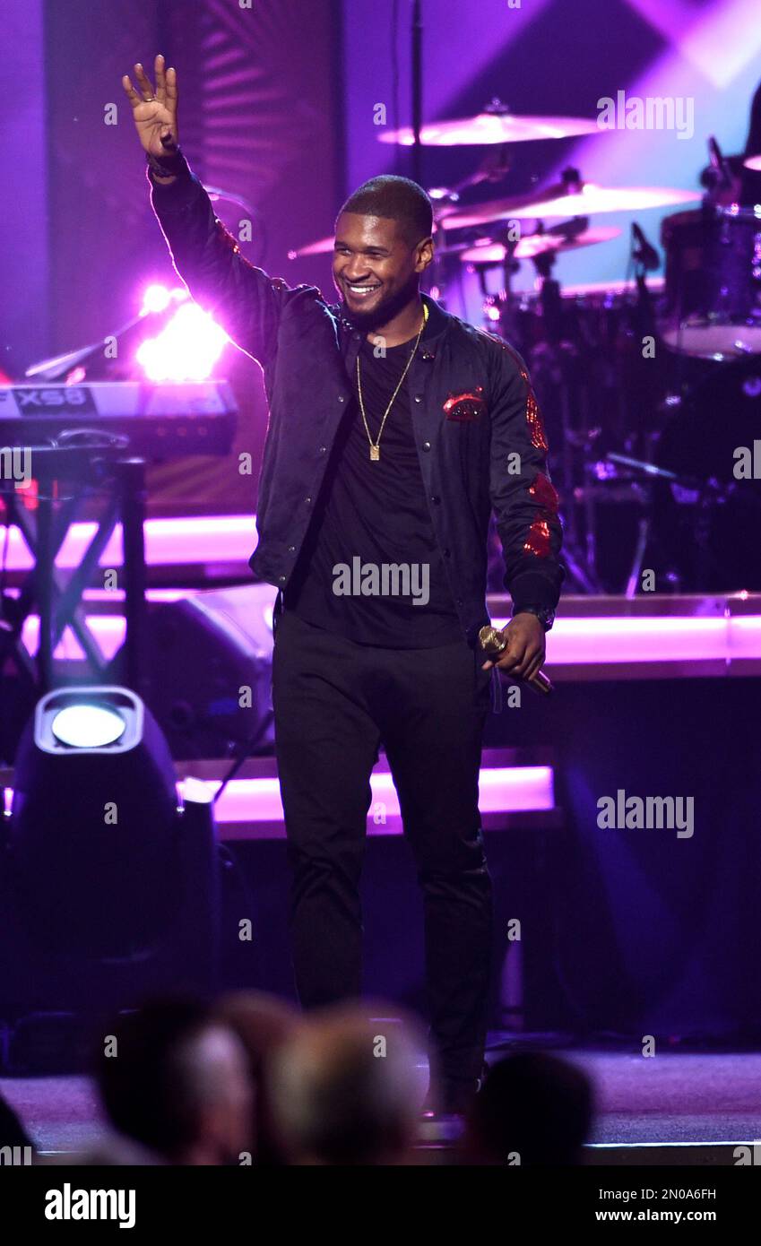 Usher performs “Lady (You Bring Me Up)” at the MusiCares Person of the ...