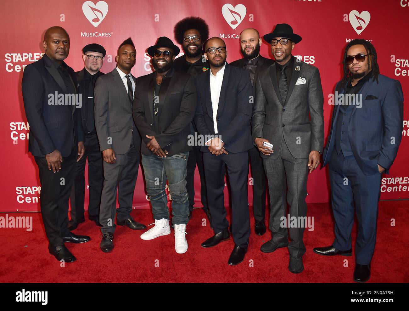 The Roots arrive at the MusiCares Person of the Year tribute honoring ...