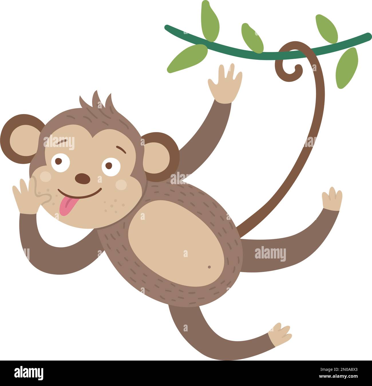 Clip Art Hanging Monkey