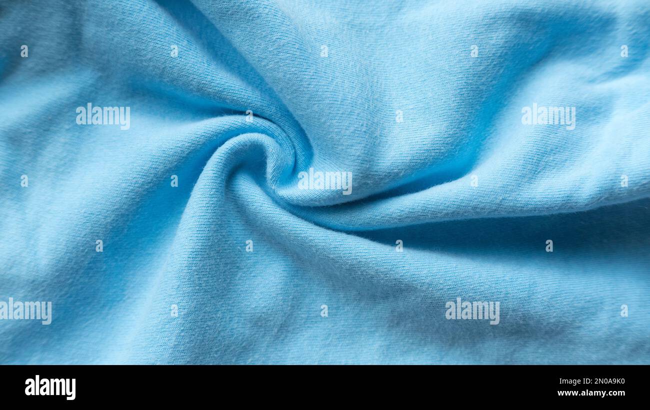Textile and texture template. Blue cotton cloth fabric. Background ...