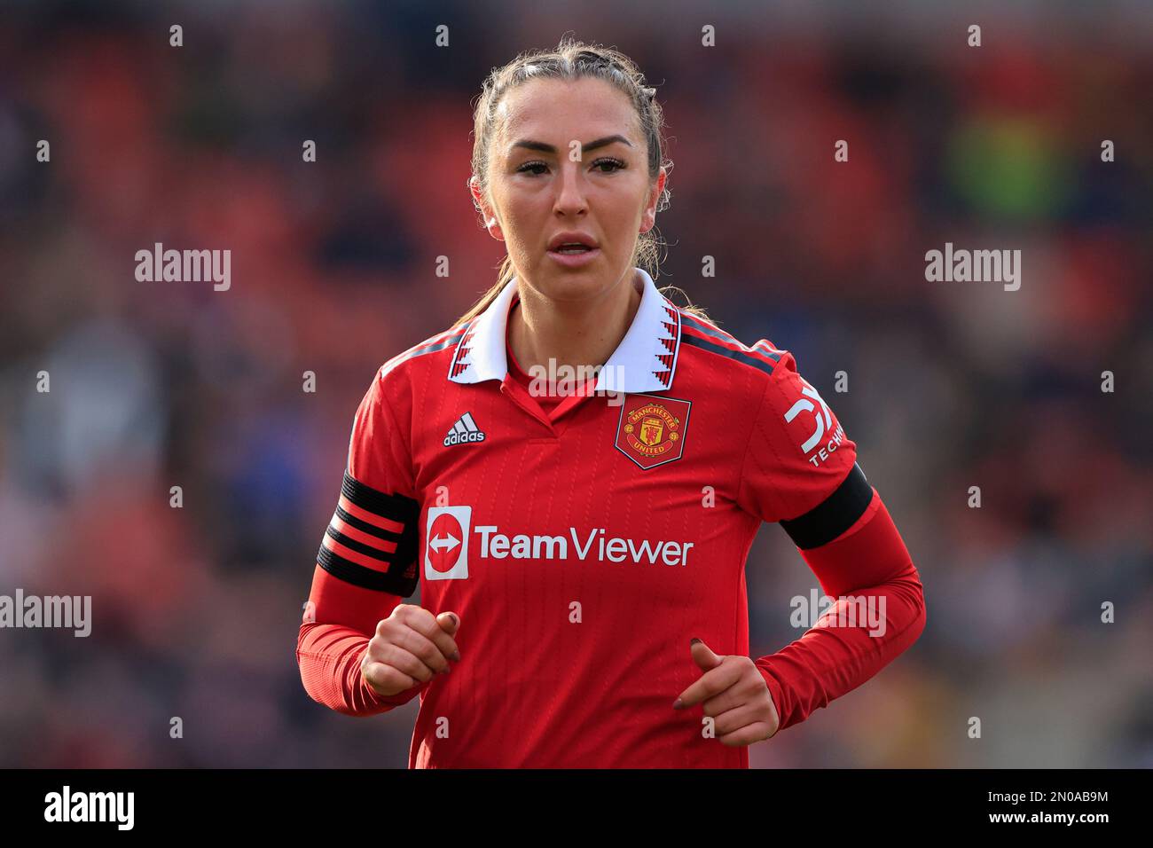 Katie Zelem #10 of Manchester United in action during the The FA Women ...