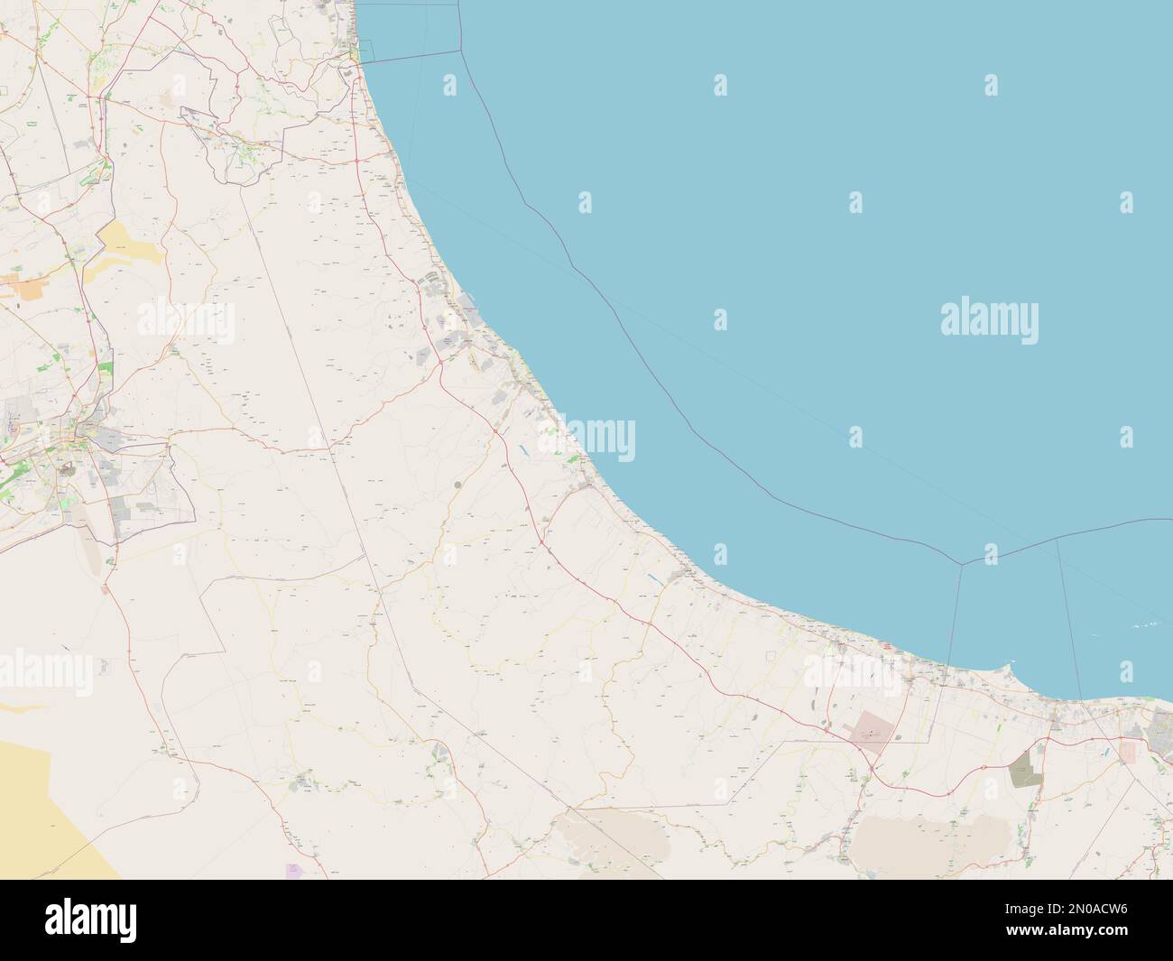 Al Batinah North, region of Oman. Open Street Map Stock Photo - Alamy