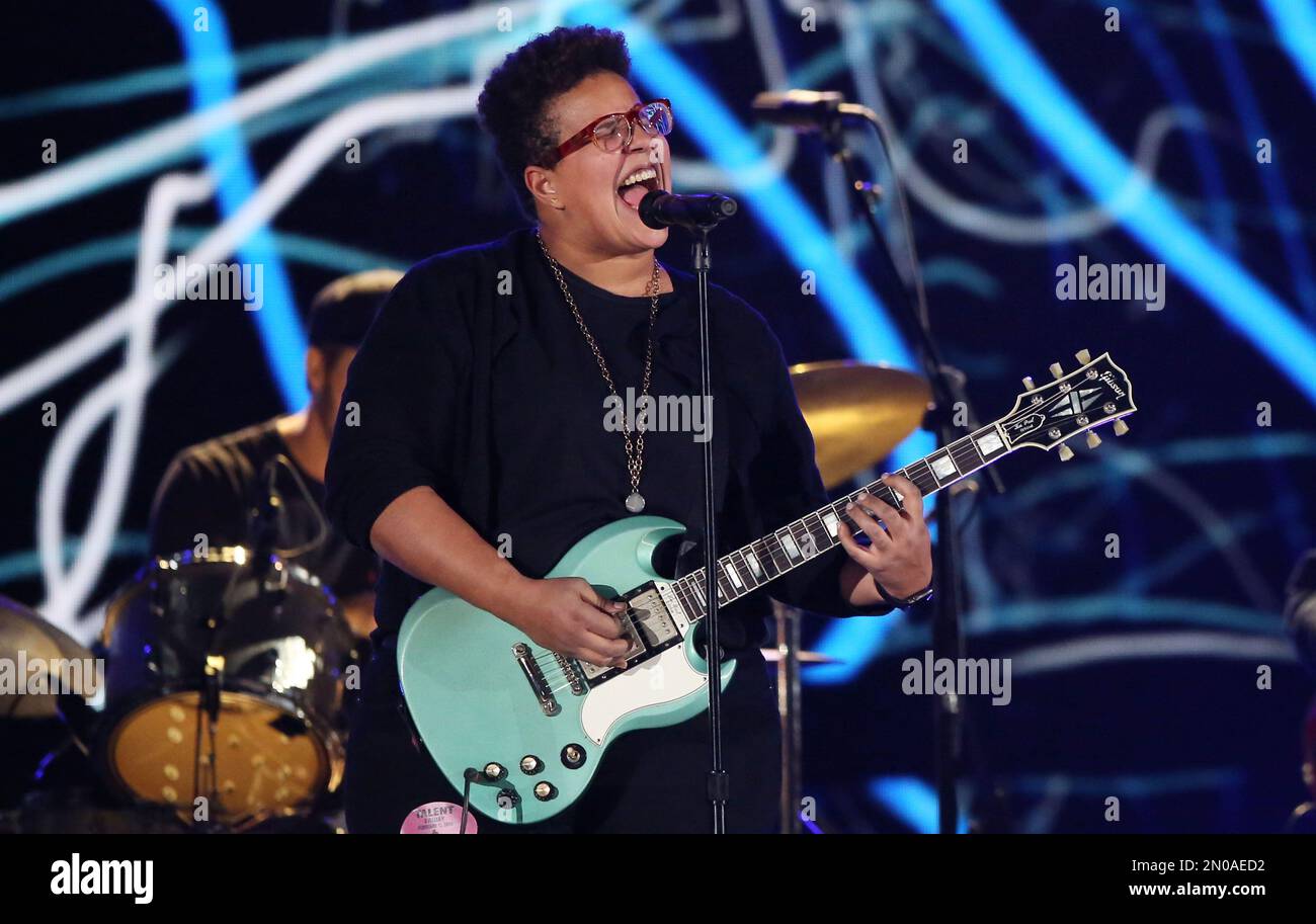 Brittany Howard, of the band Alabama Shakes, performs with the band ...