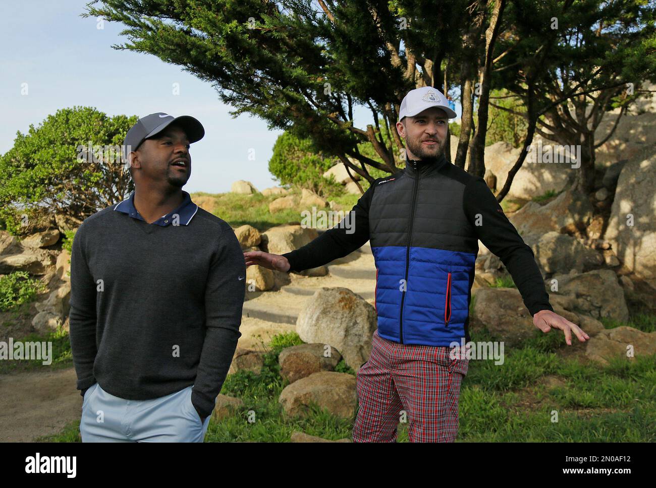 Justin Timberlake, right, tells fans that it is too early for Alfonso ...
