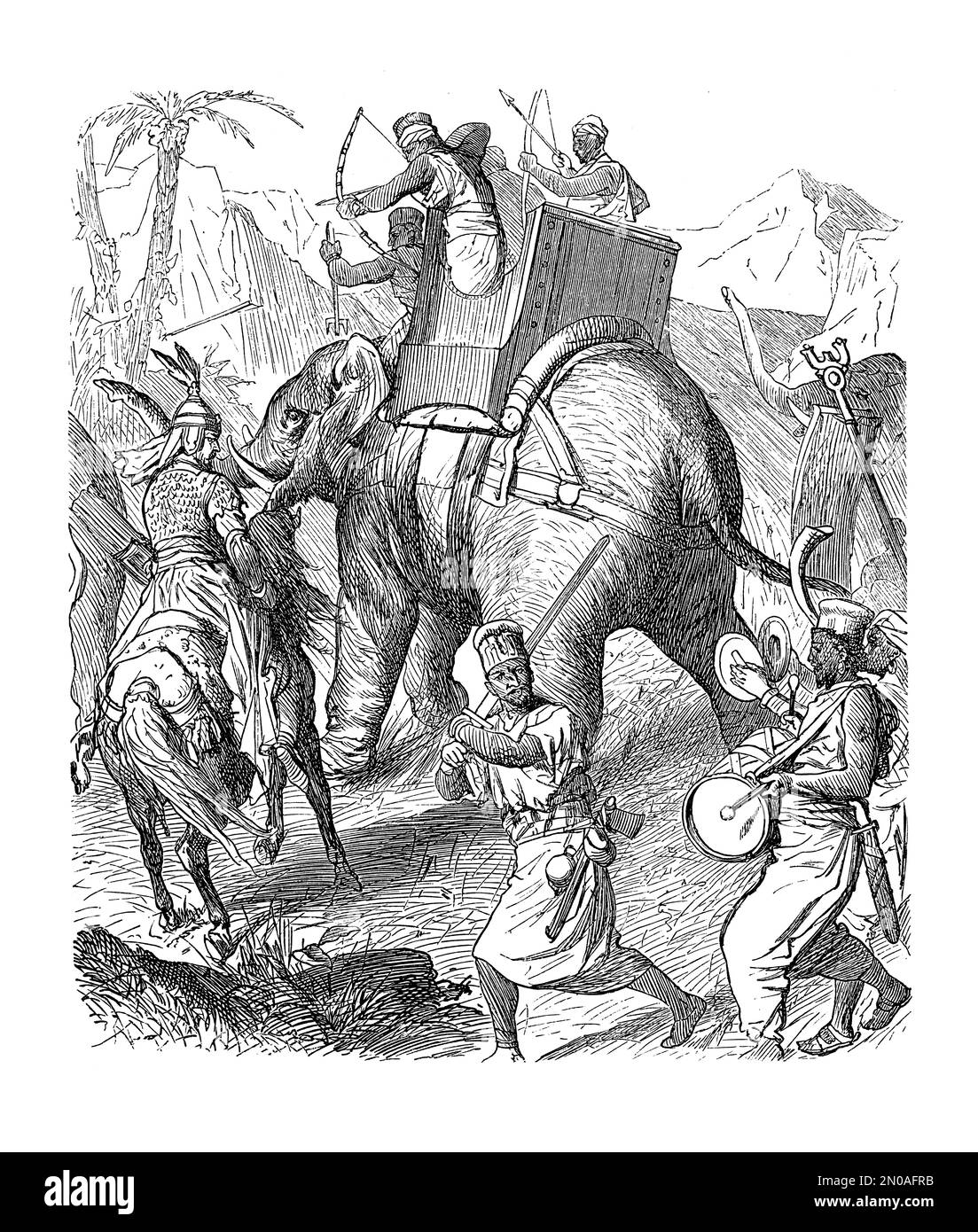 Elephant Warrior Drawing