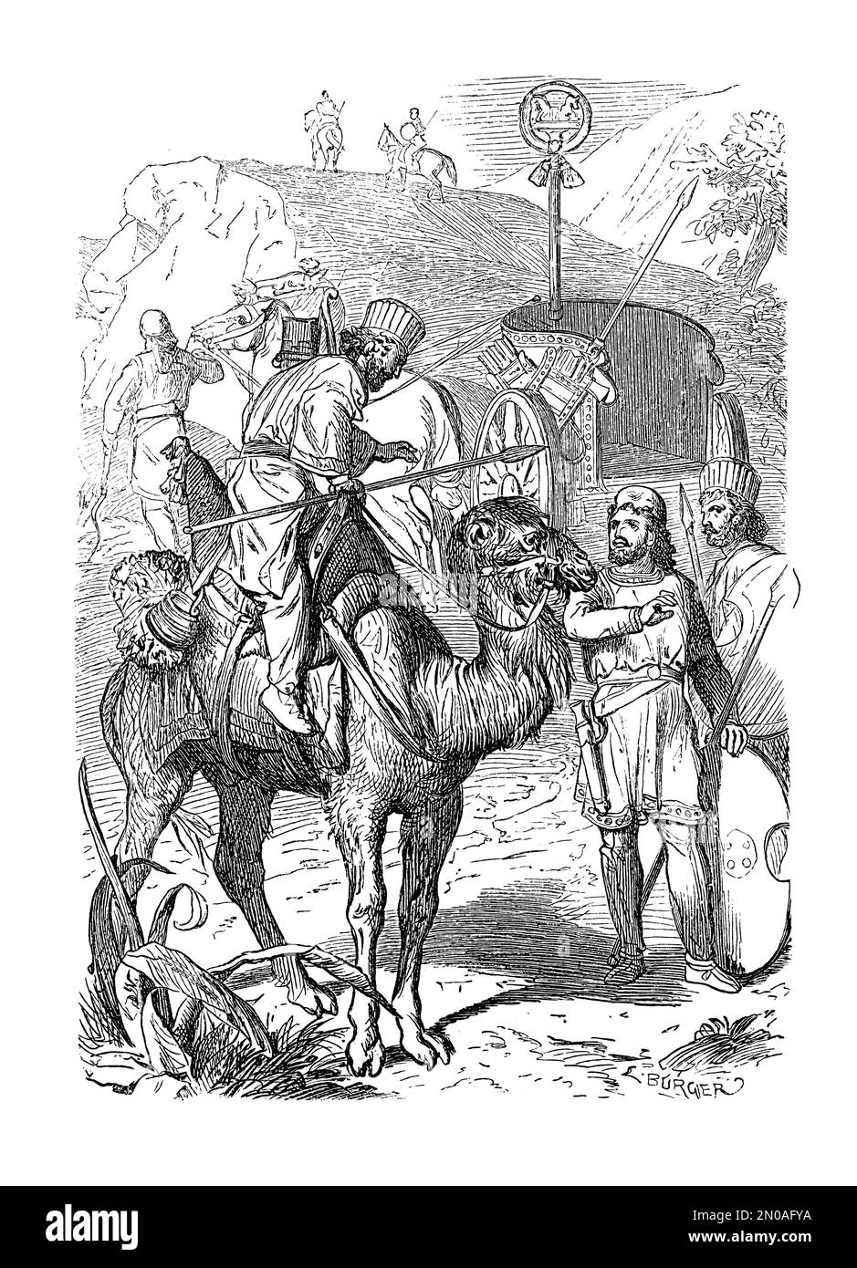 Persian camel cavalryman hi-res stock photography and images - Alamy