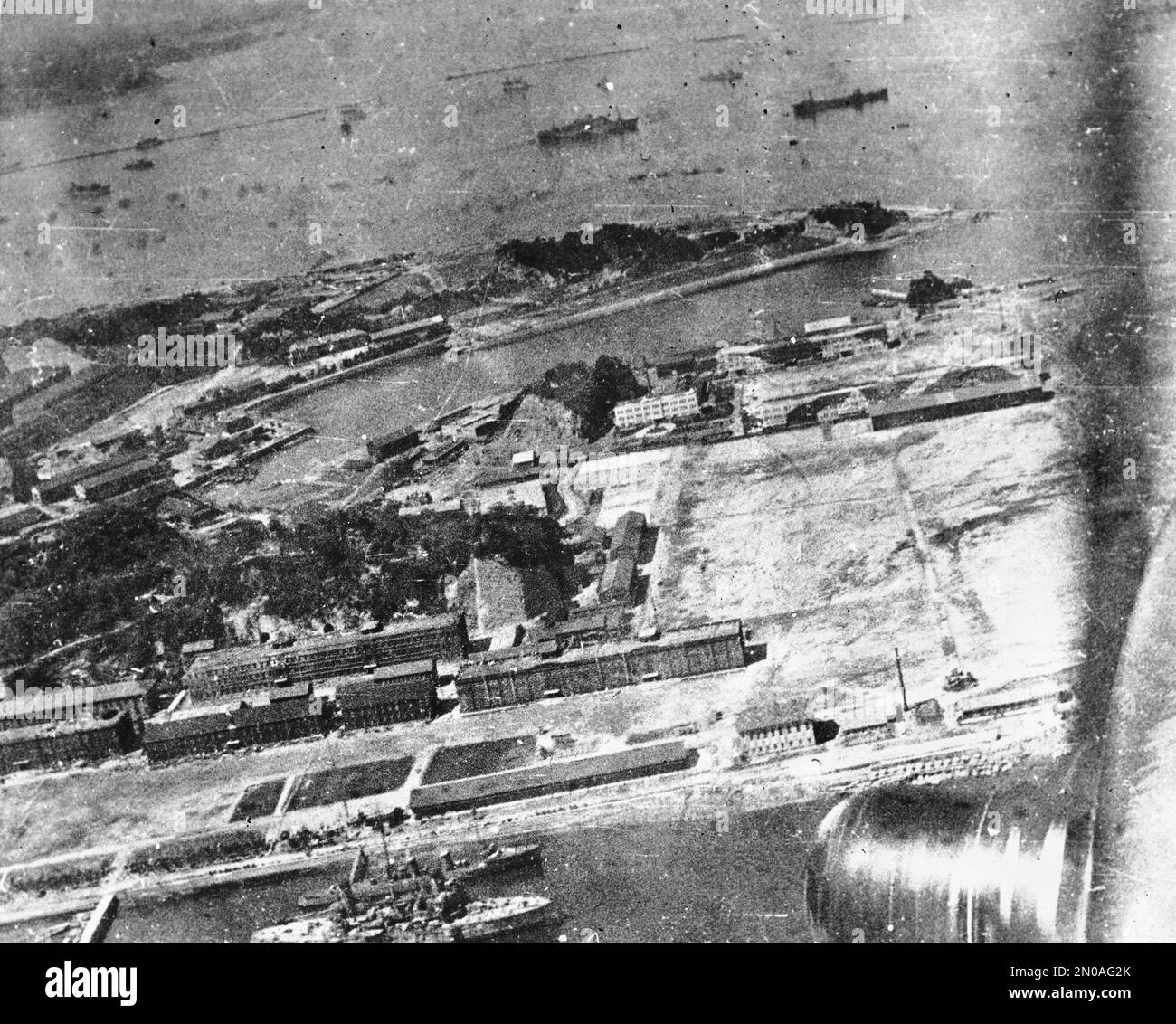 In this handout from the U.S. Army, two sizeable Japanese naval vessels ...