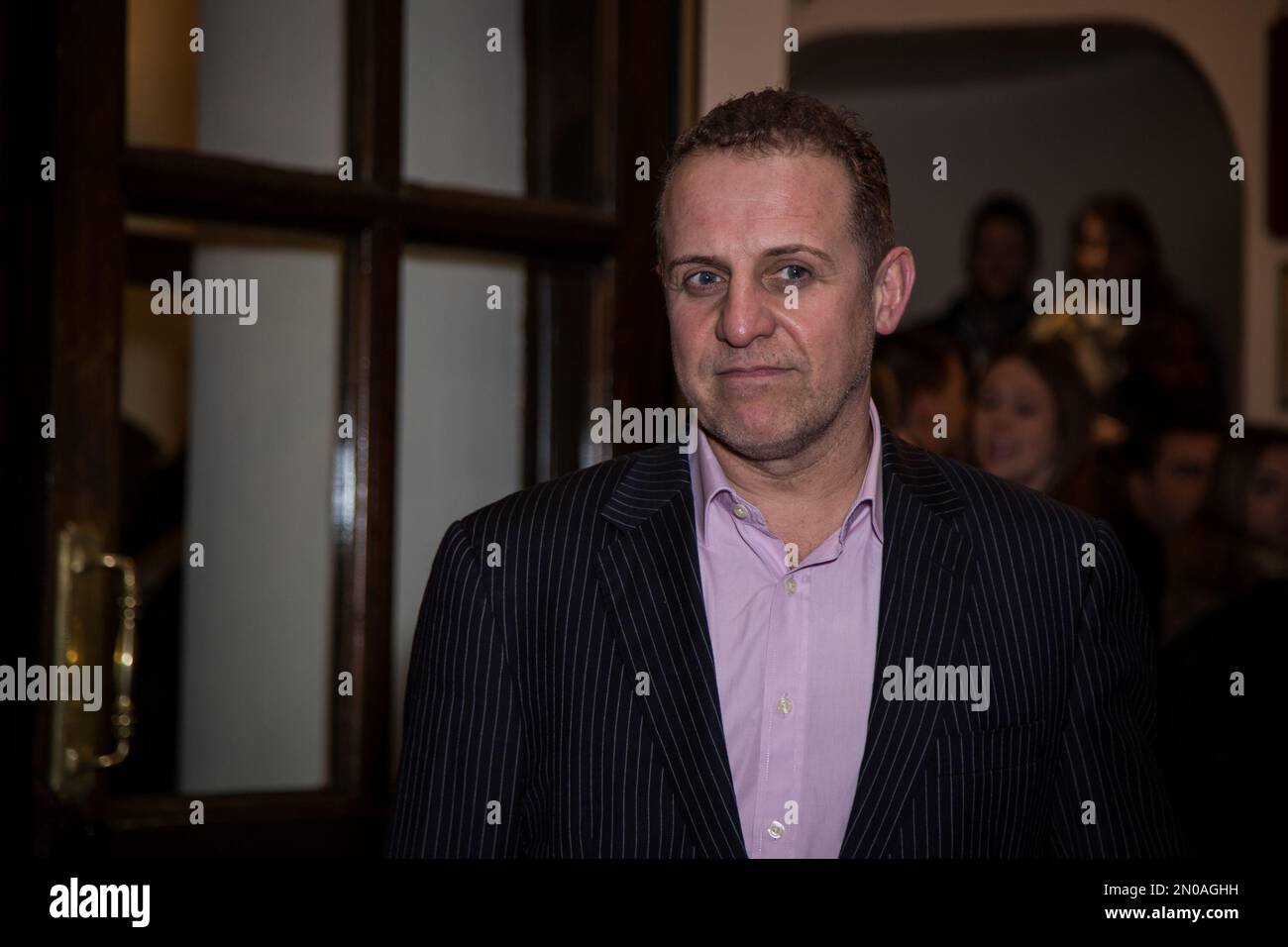 Nigel Lindsay poses for photographers upon arrival at the world ...
