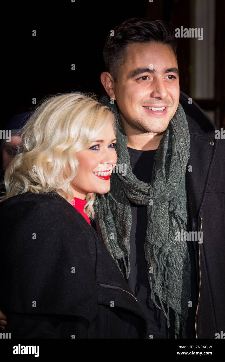 Susanne Shaw and Noel Sullivan pose for photographers upon arrival at ...