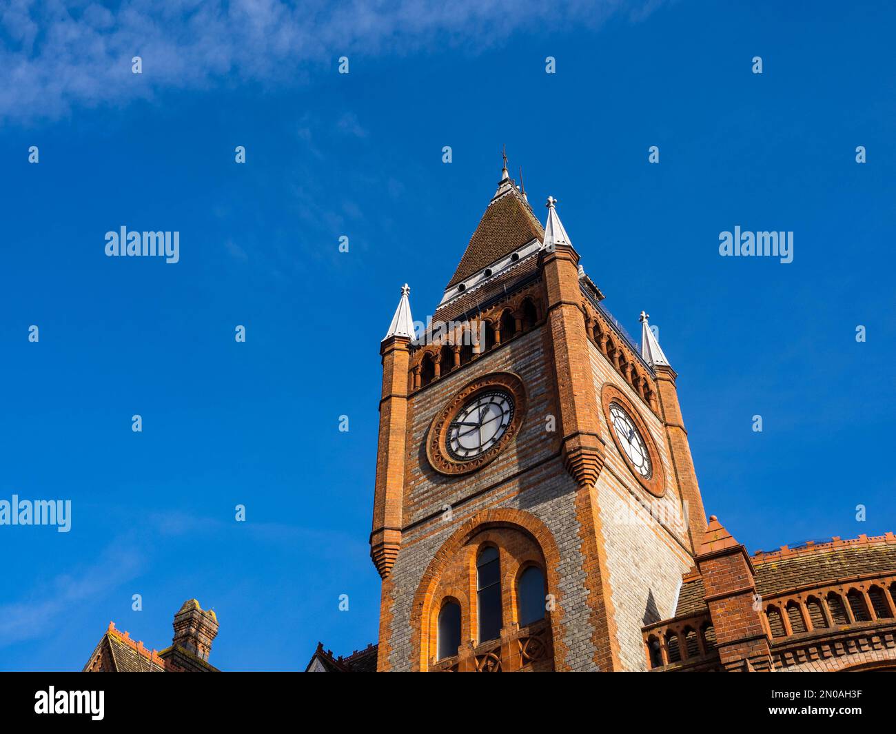 Museum and town hall clock tower reading berkshire architecture hi-res ...