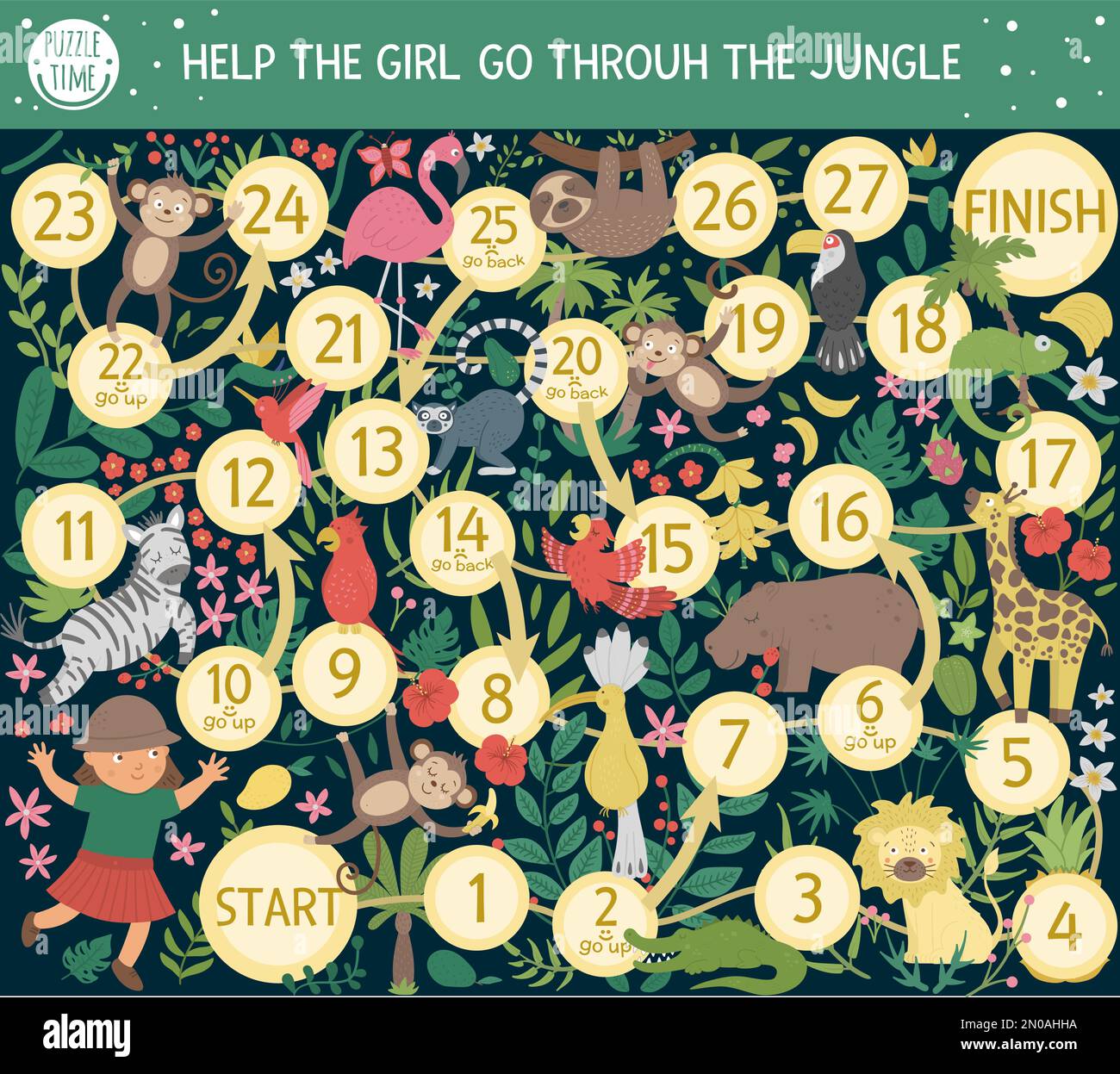 Girl learning through play Stock Vector Images - Alamy