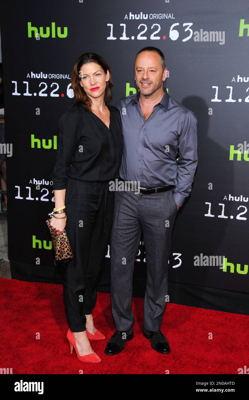 Actor Gil Bellows and wife Rya Kihlstedtin are seen at the premiere of ...