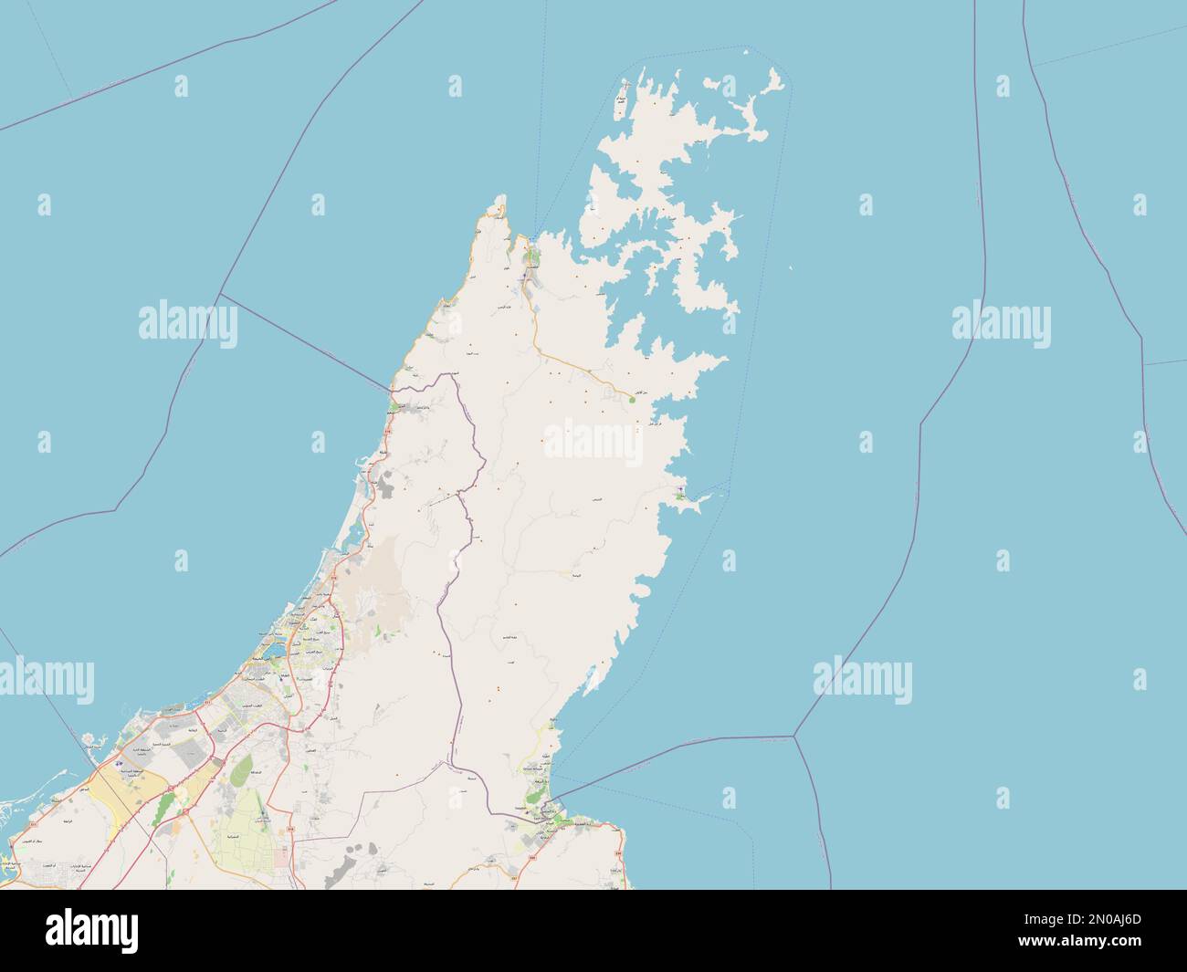 Map of musandam hi-res stock photography and images - Alamy