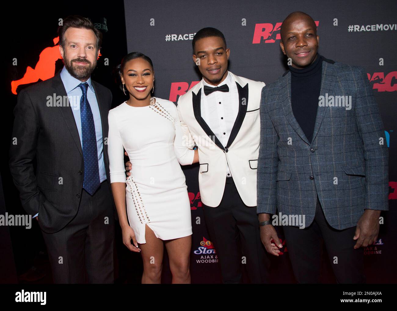 Actors Jason Sudeikis, Shanice Banton and Stephan James and Olympian ...