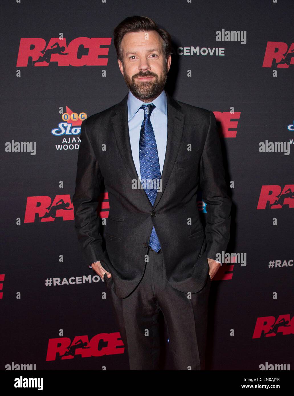 Actor Jason Sudeikis seen at the Focus Features premiere of "Race" on ...