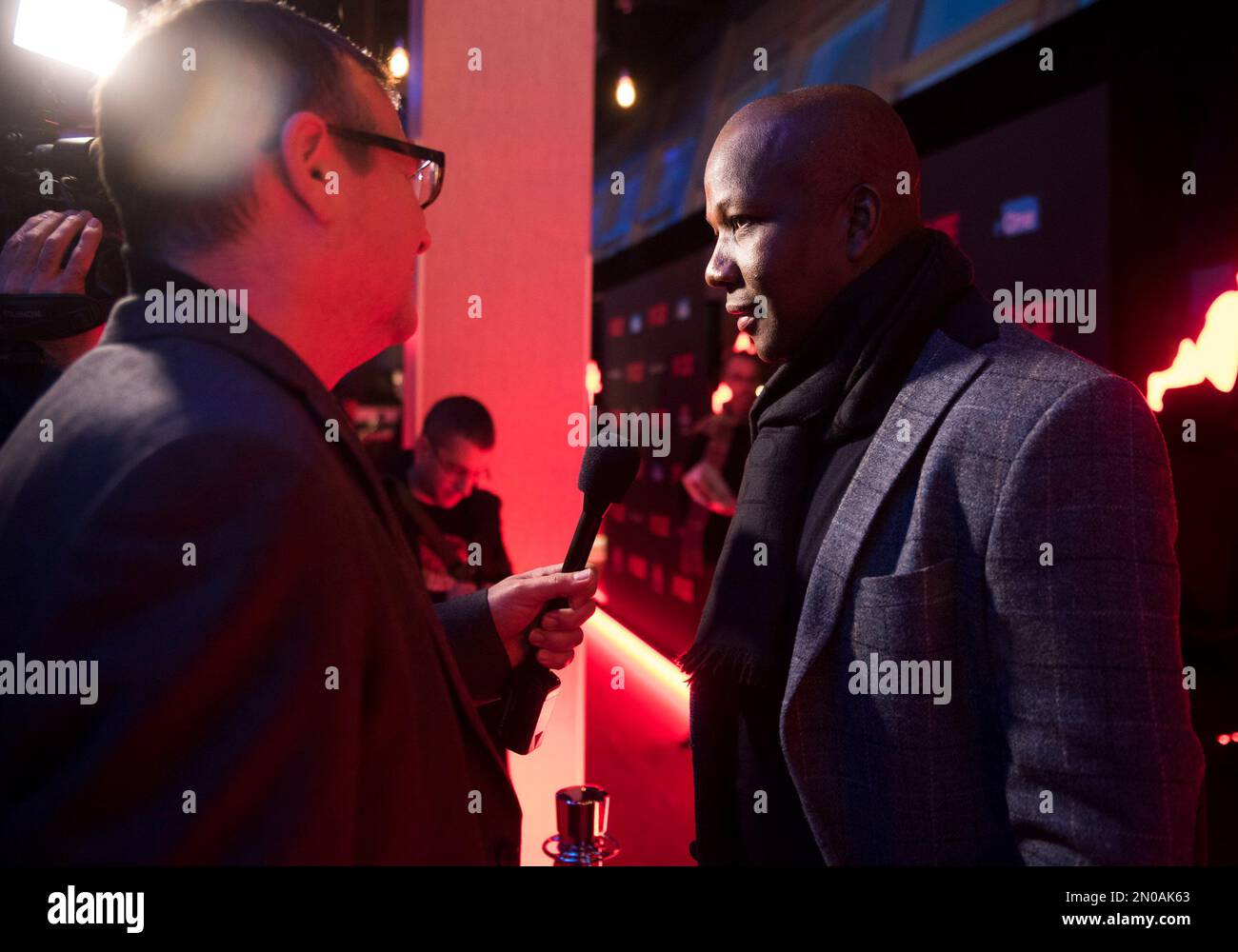 Olympian Donovan Bailey seen at the Focus Features premiere of "Race ...