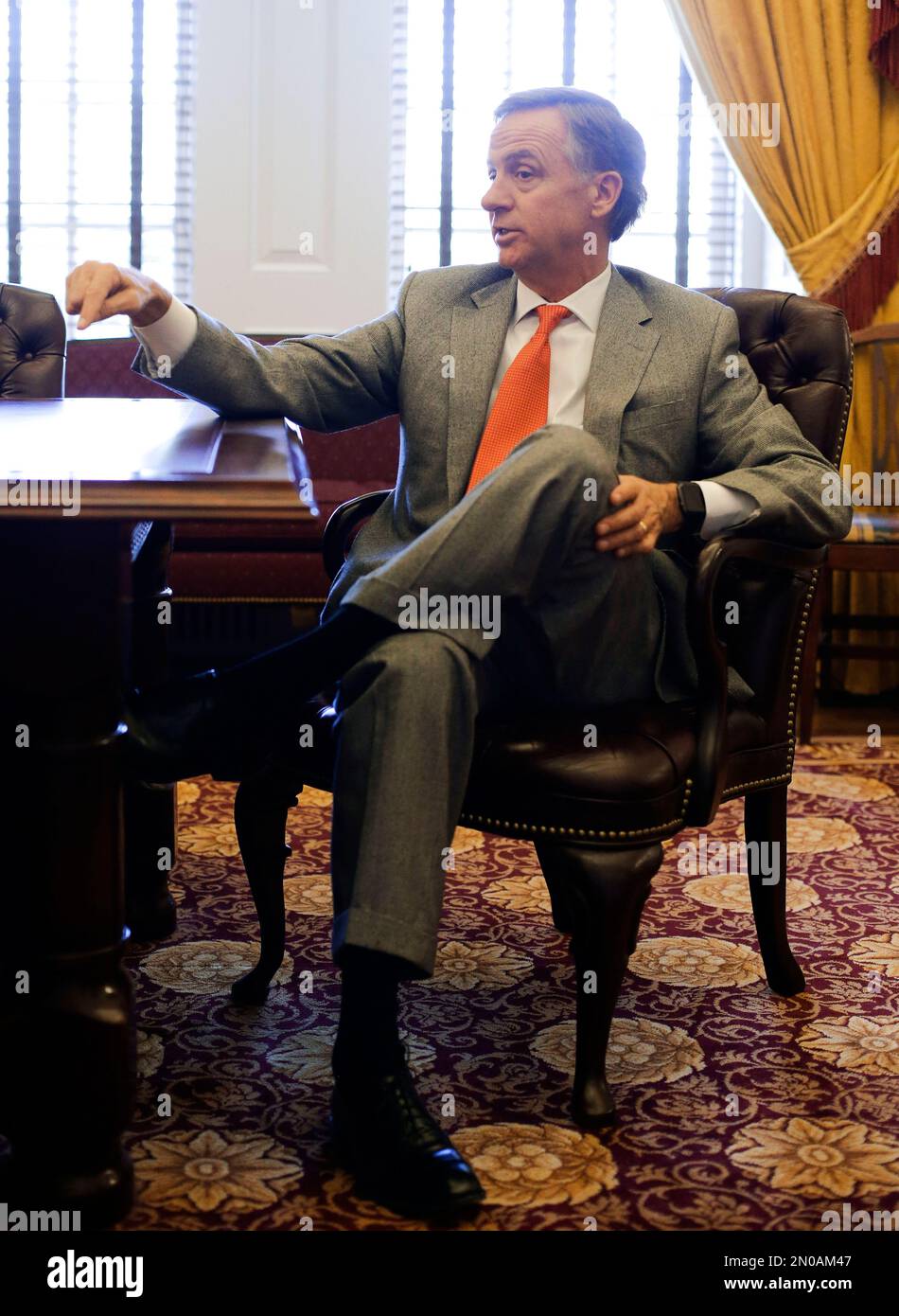 In this Feb. 11, 2016 photo, Tennessee Gov. Bill Haslam answers ...