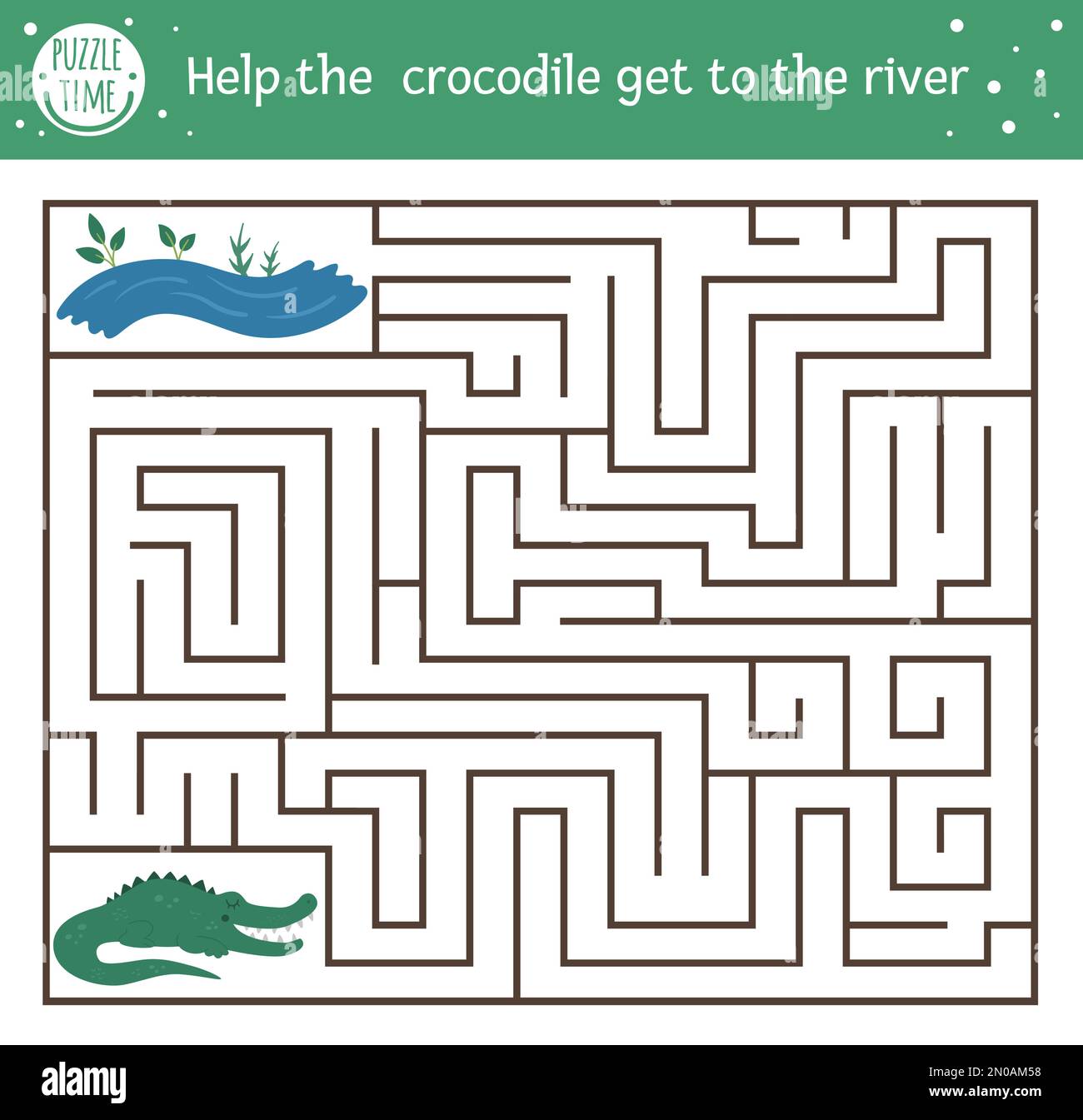 Tropical maze for children. Preschool exotic activity. Funny jungle ...