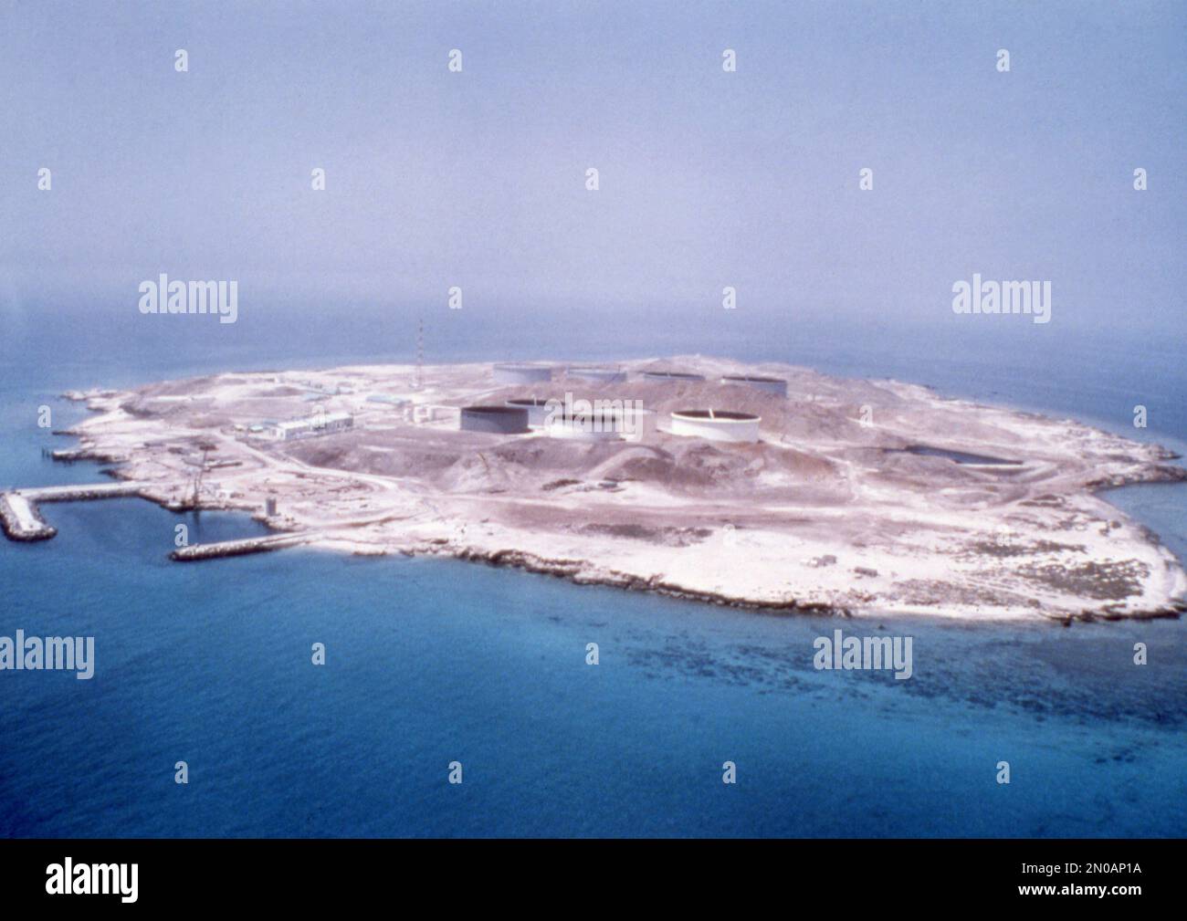 Halul Island in Qatar, 1979. (AP Photo Stock Photo - Alamy