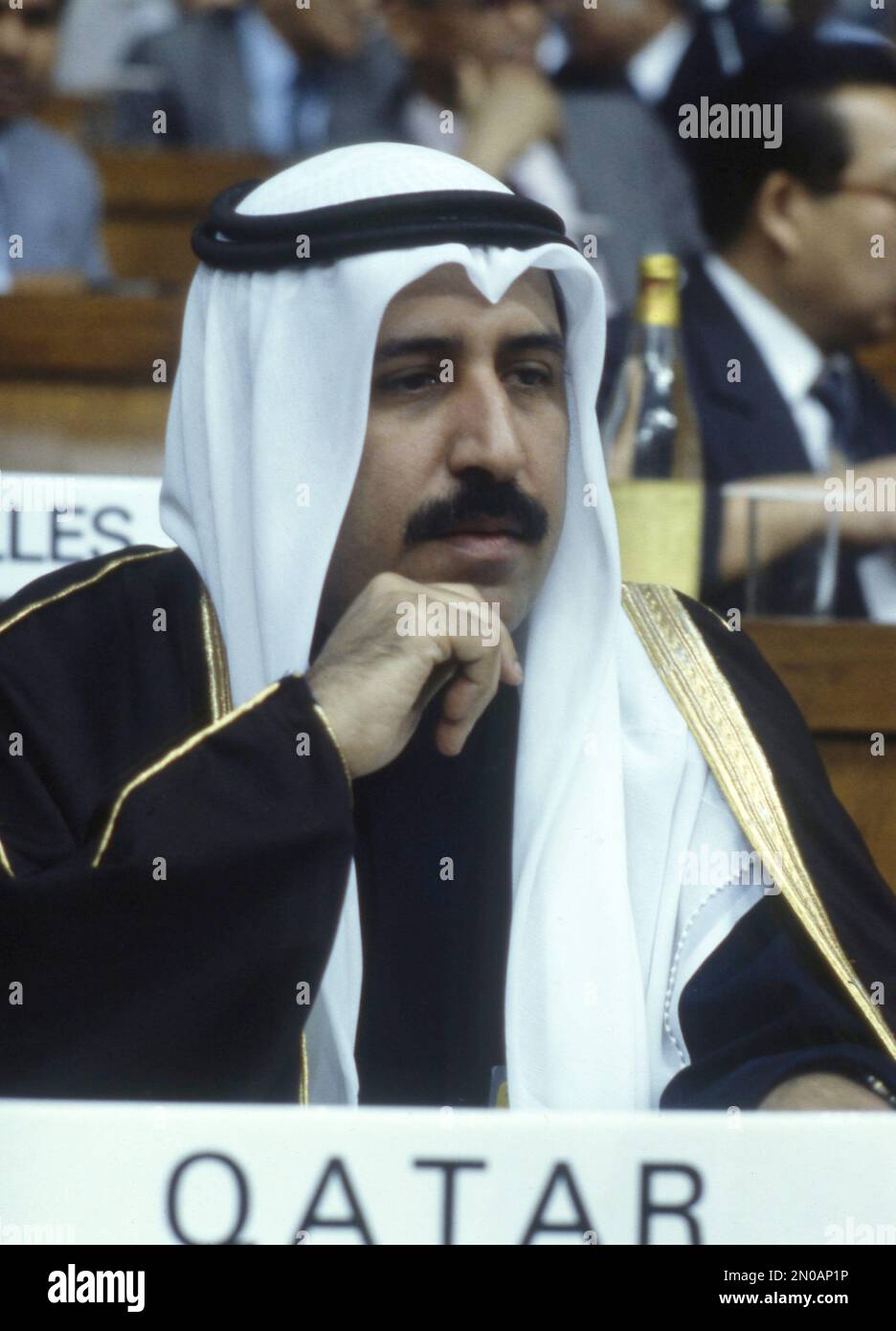 Sheikh Hamad bin Seif Al Thani, Qatar Foreign Minister, pictured in ...
