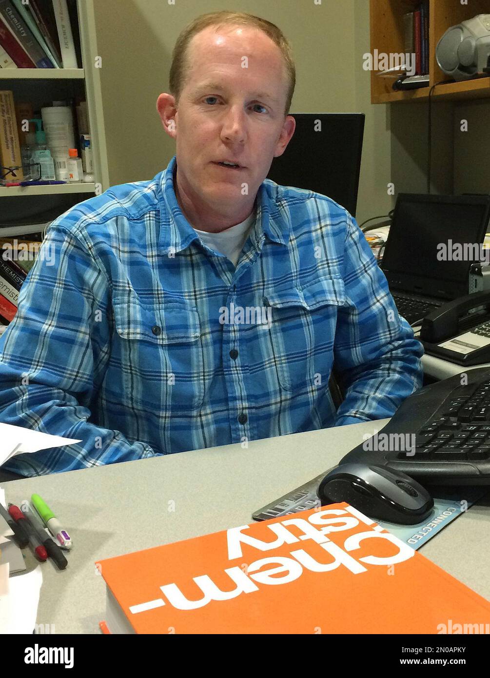 In this Wednesday, Feb. 10, 2016 photo, professor Edward Neth poses for ...