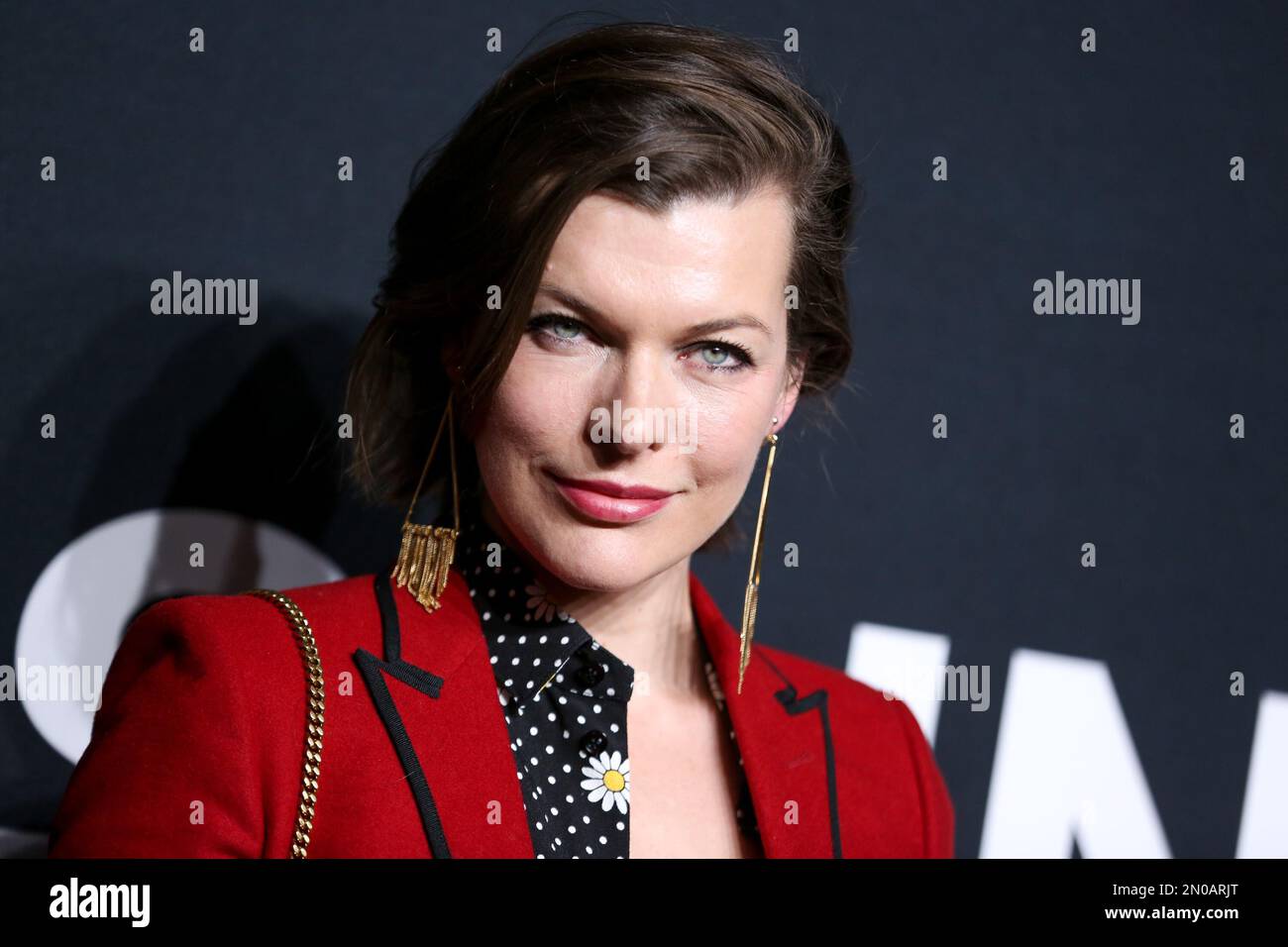 Milla Jovovich arrives at Saint Laurent at the Palladium at the ...