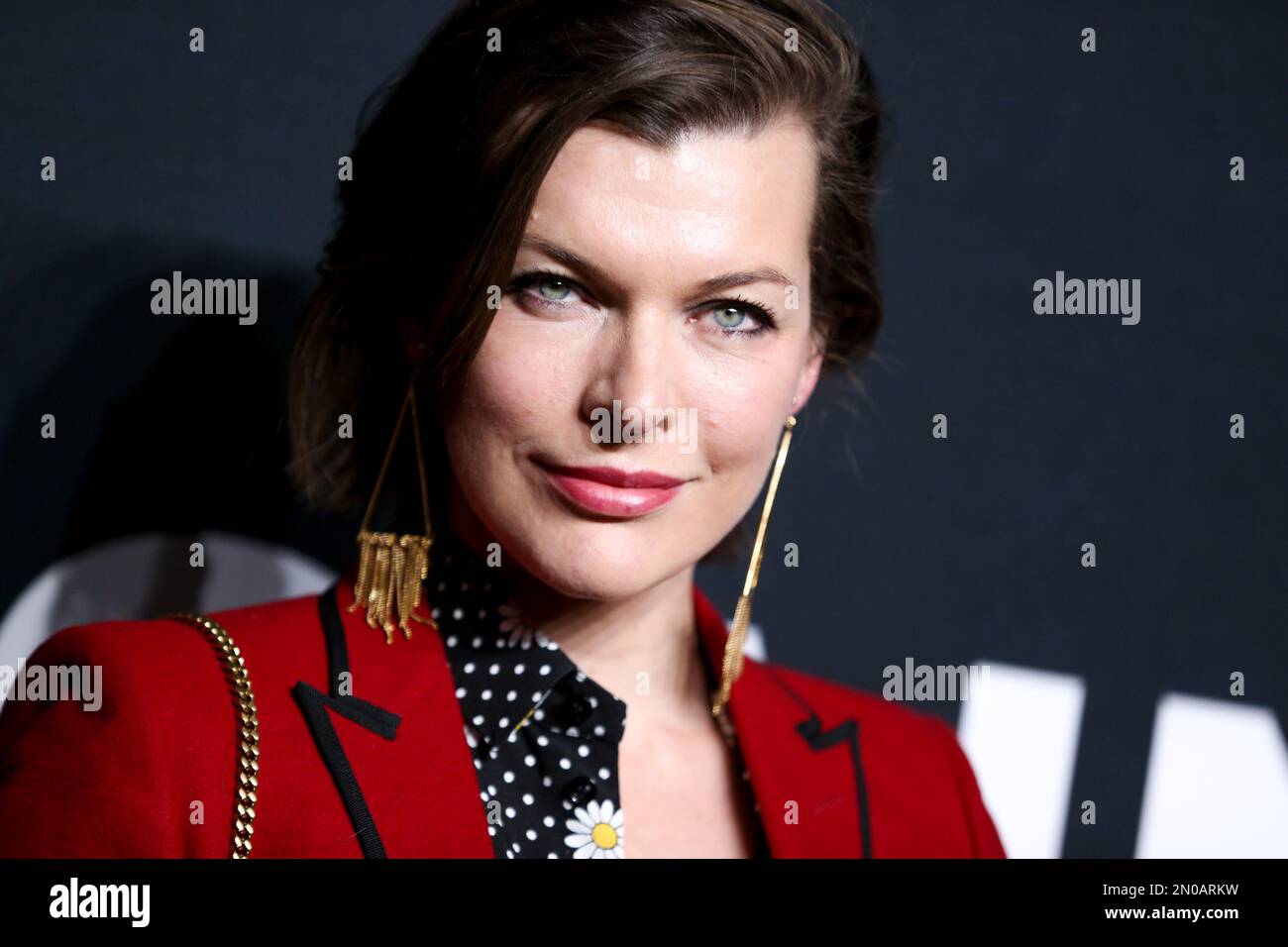 Milla Jovovich arrives at Saint Laurent at the Palladium at the ...