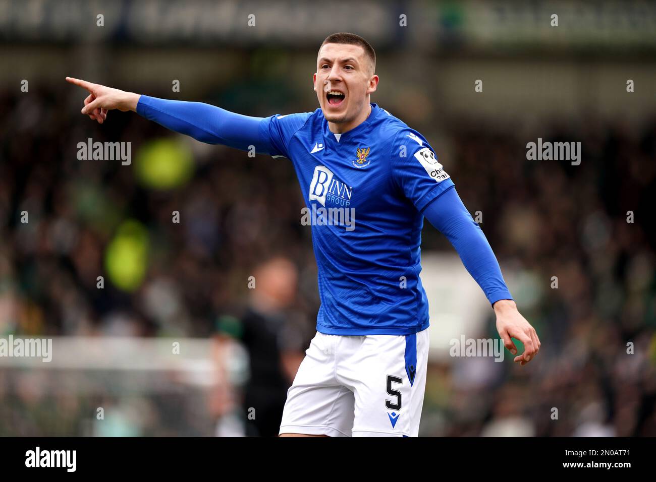 St Johnstone's Alex Mitchell during the cinch Premiership match at ...
