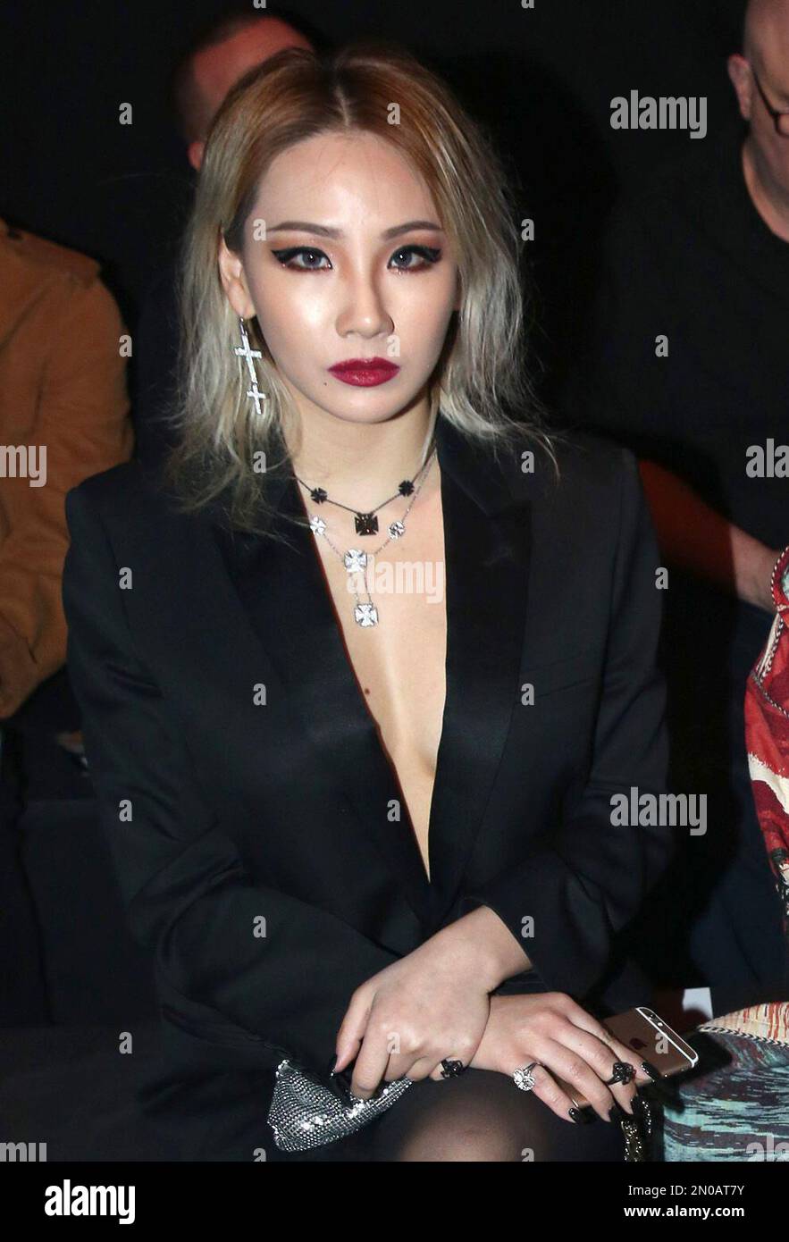 CL attends Saint Laurent at the Palladium on Wednesday, Feb. 10, 2016 ...