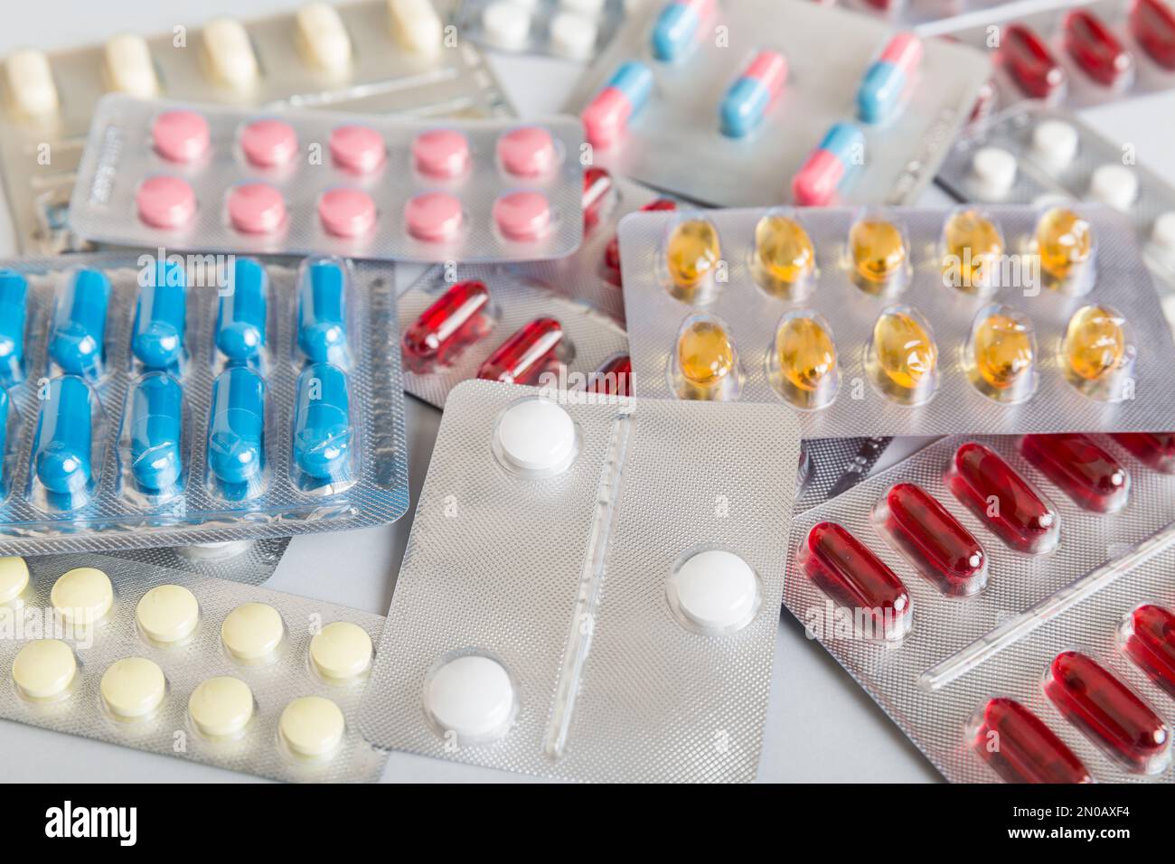 too many different pill of various blisters with different pills ...