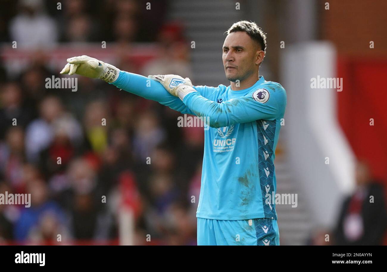 Nottingham Forest goalkeeper Keylor Navas during the Premier League ...
