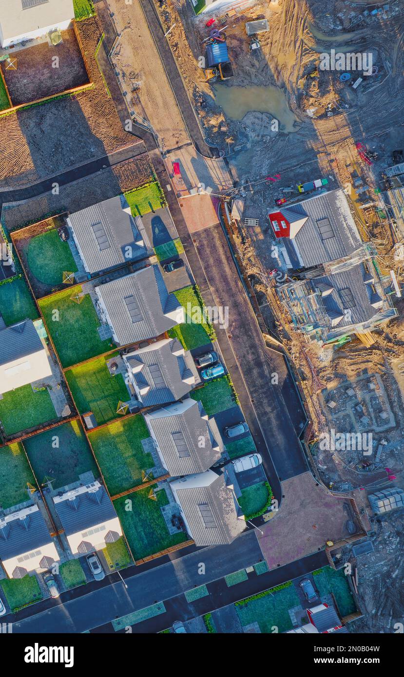 New housing development building houses for increased demand in rural ...