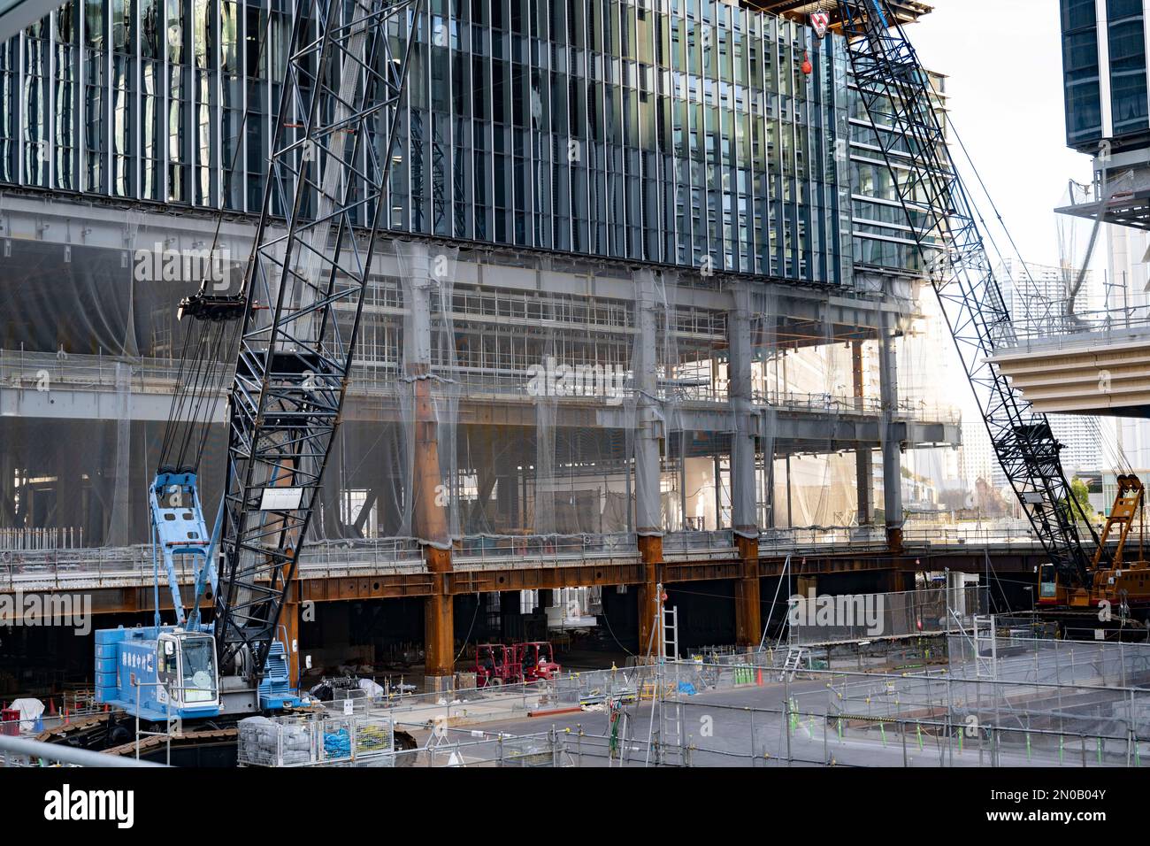 Yokohama, Kanagawa Prefecture, Japan. 5th Feb, 2023. A mixed-use ...