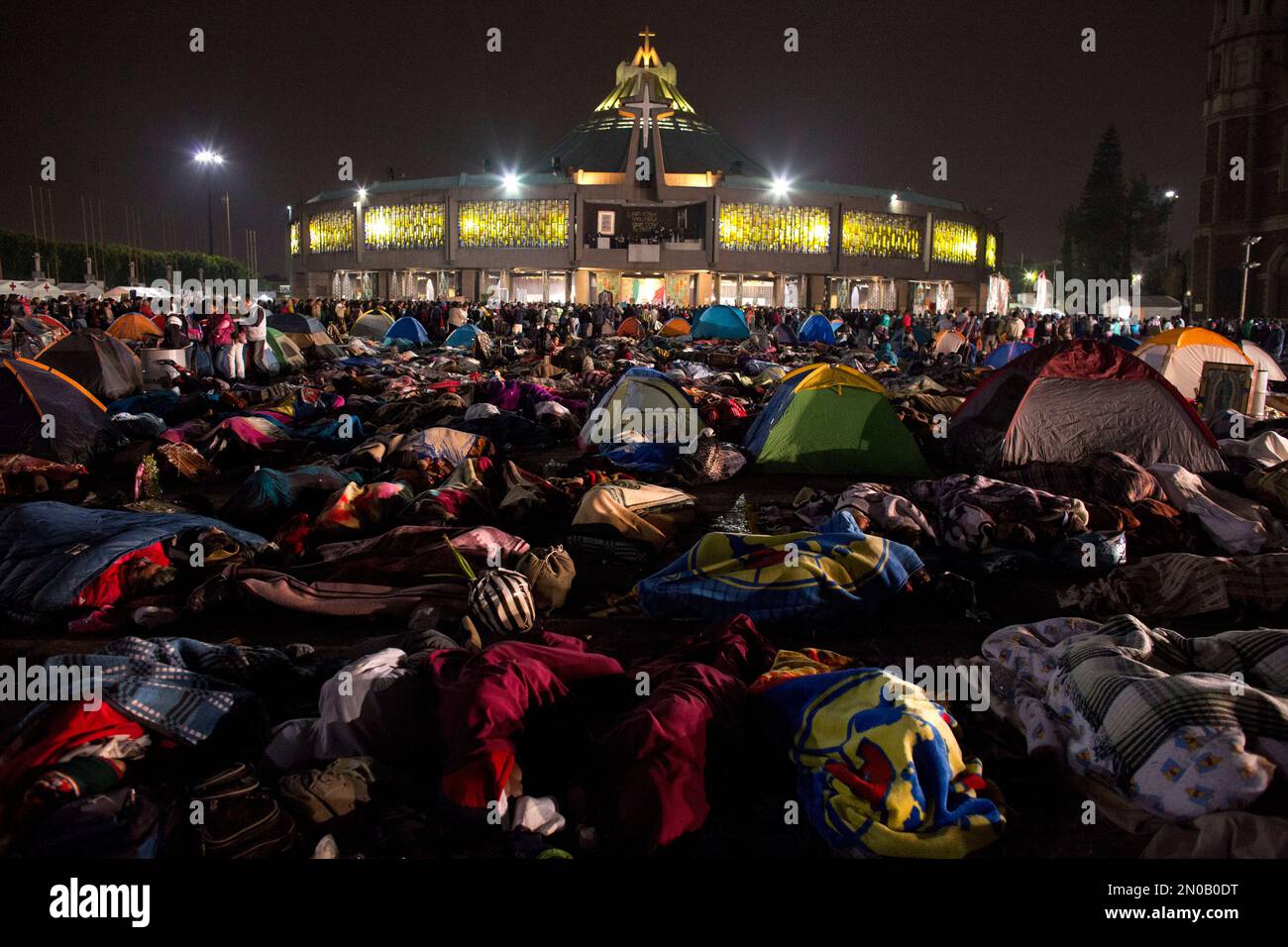 FILE - In this Dec. 12, 2014 file photo, devotees of the Virgin of ...