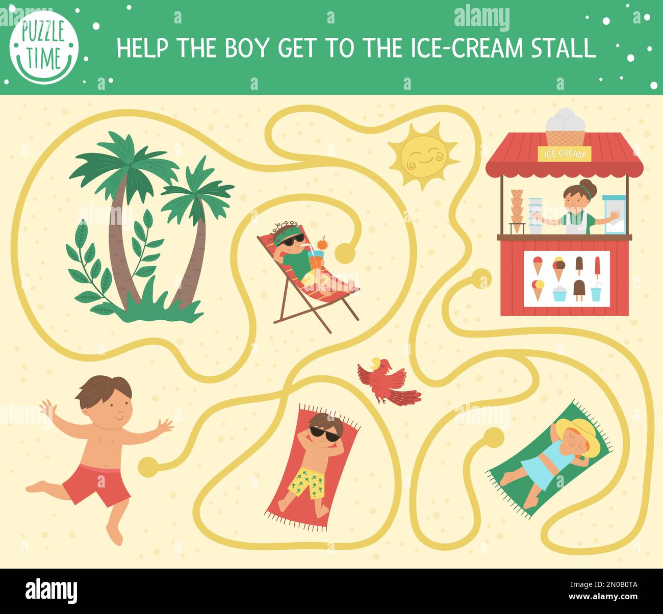 Sand labyrinth Stock Vector Images - Alamy