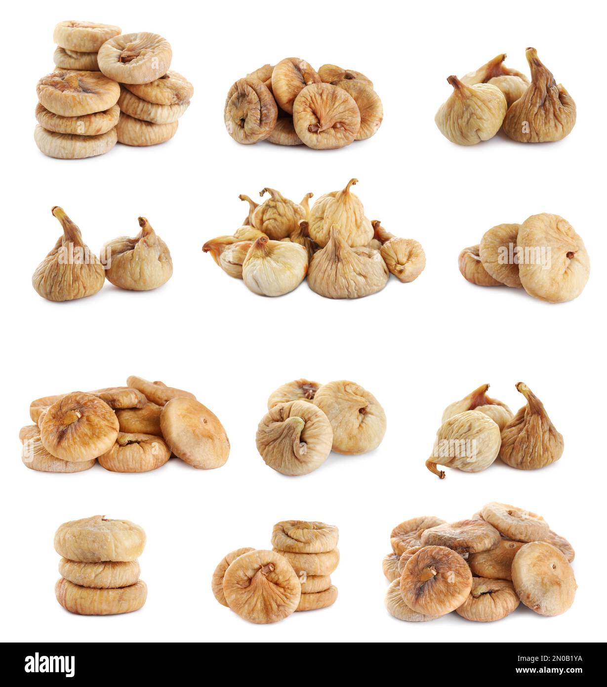 Set of dried fig fruits isolated on white Stock Photo - Alamy