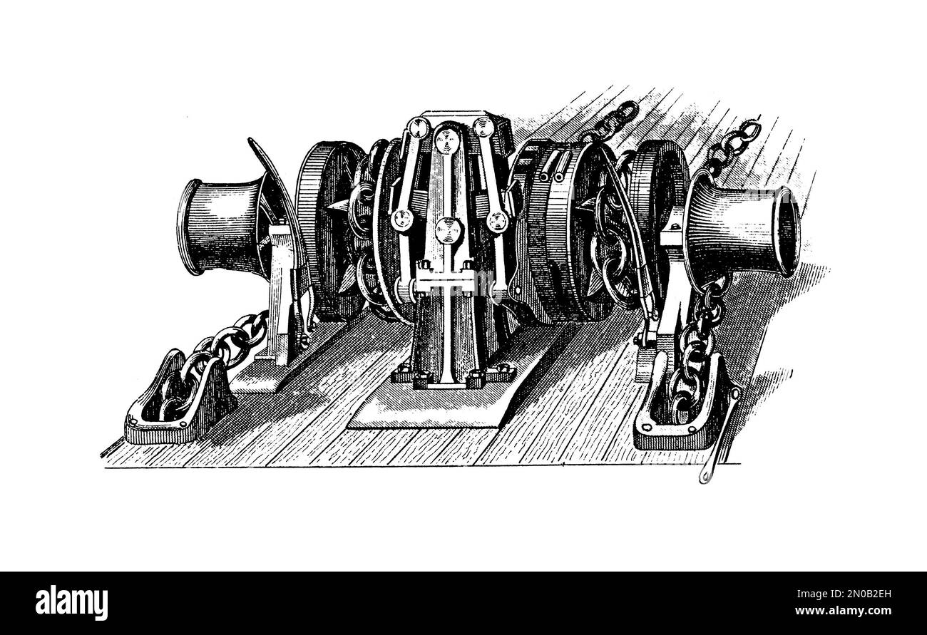 Ship capstan Cut Out Stock Images & Pictures - Alamy