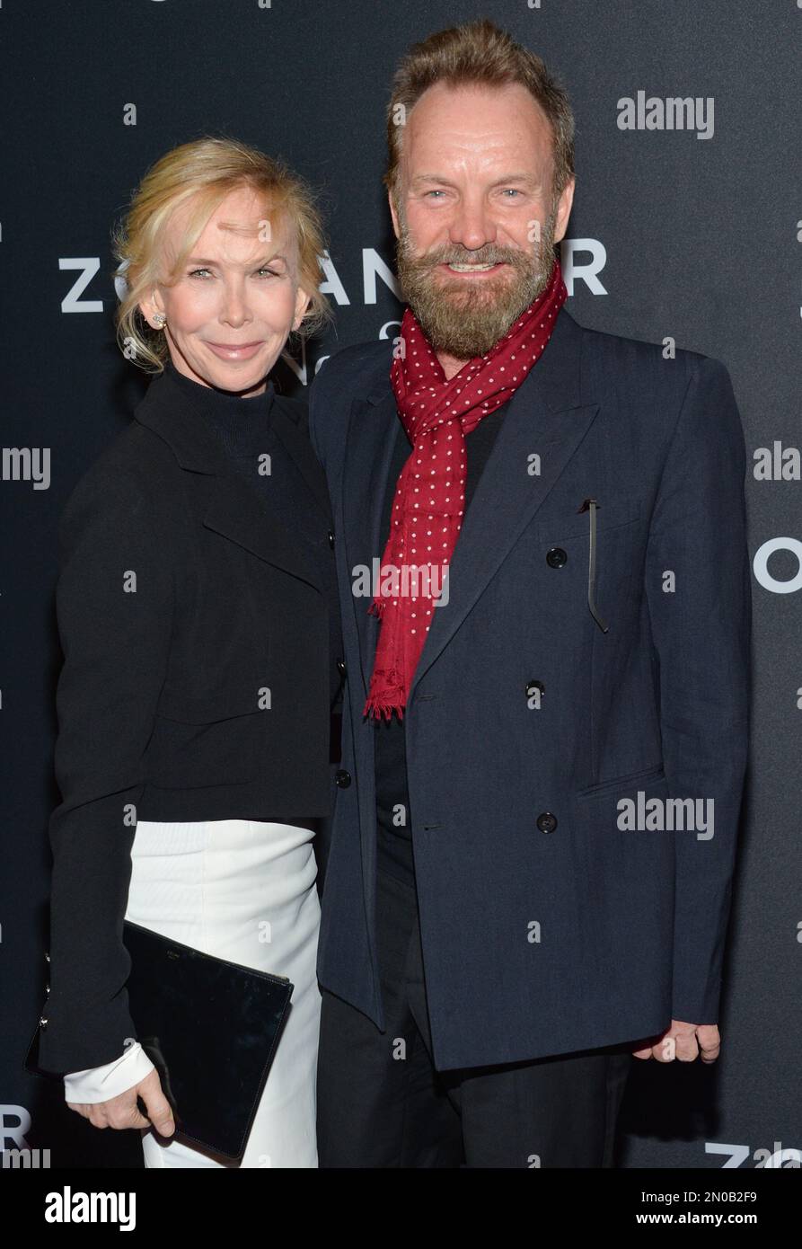 Trudie Styler and Sting attend the world premiere of "Zoolander 2" at ...