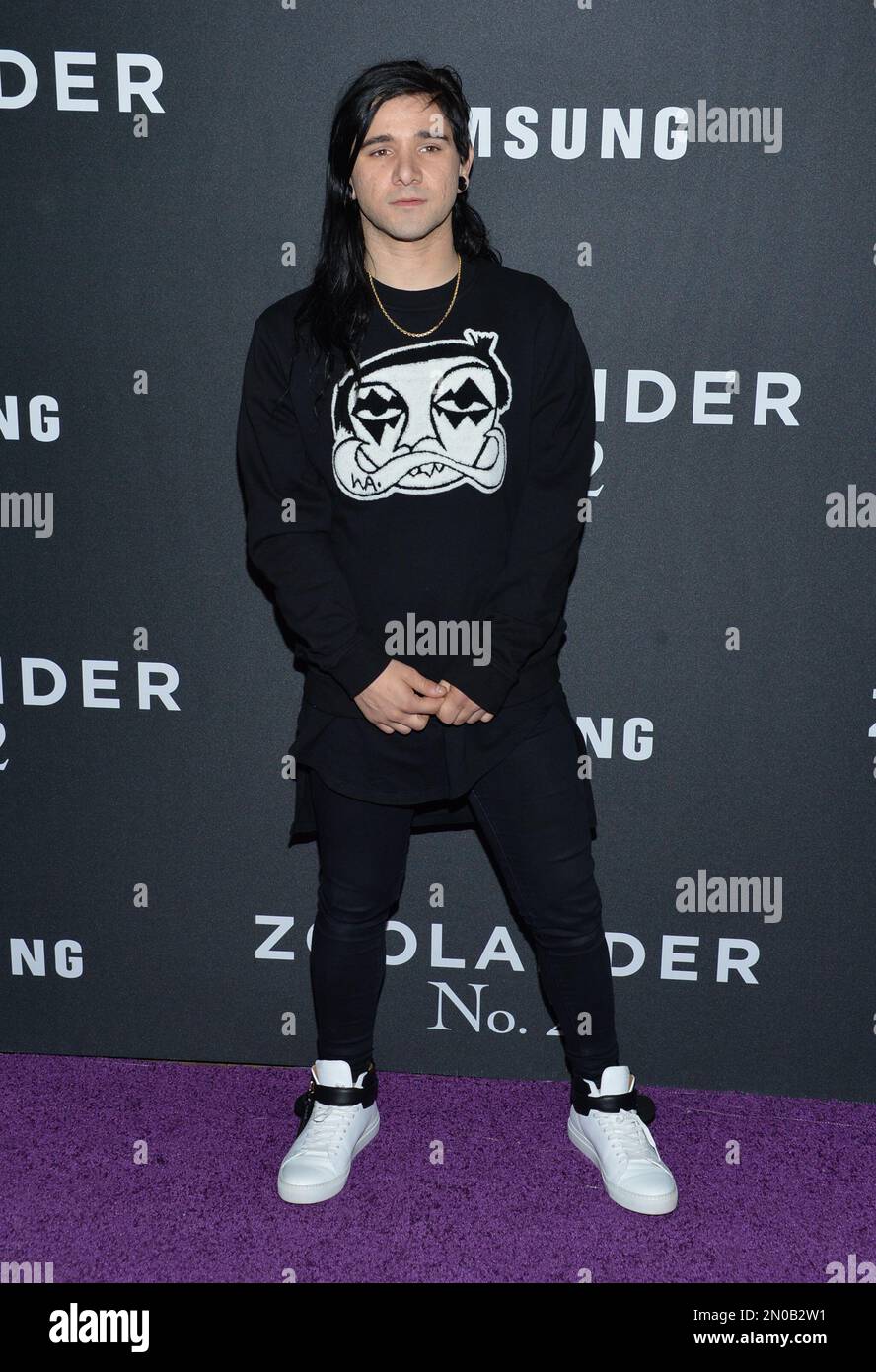 Skrillex attends the world premiere of "Zoolander 2" at Alice Tully ...