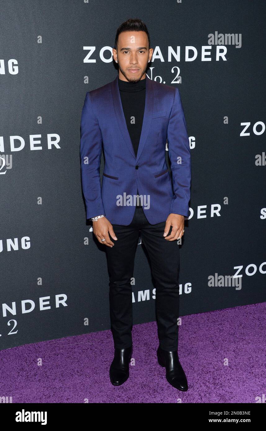 Formula One driver Lewis Hamilton attends the world premiere of ...