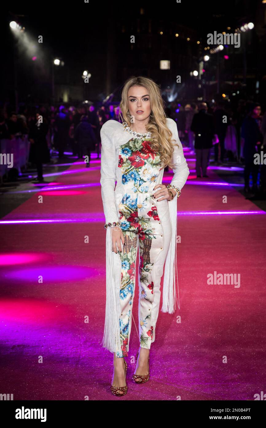 Singer Tallia Storm poses for photographers upon arrival at the ...
