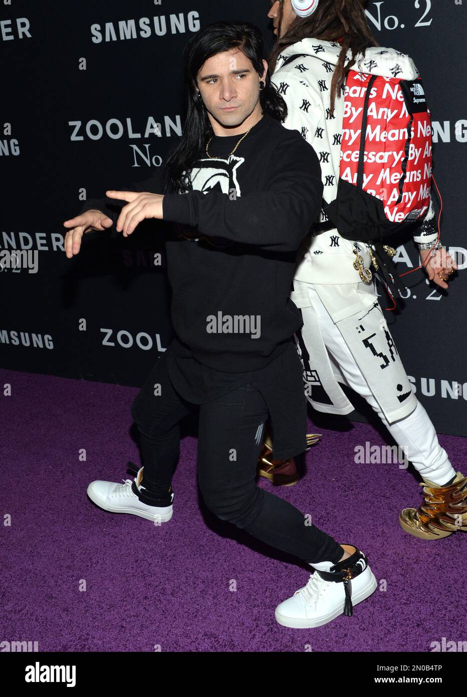 Skrillex attends the world premiere of "Zoolander 2" at Alice Tully ...