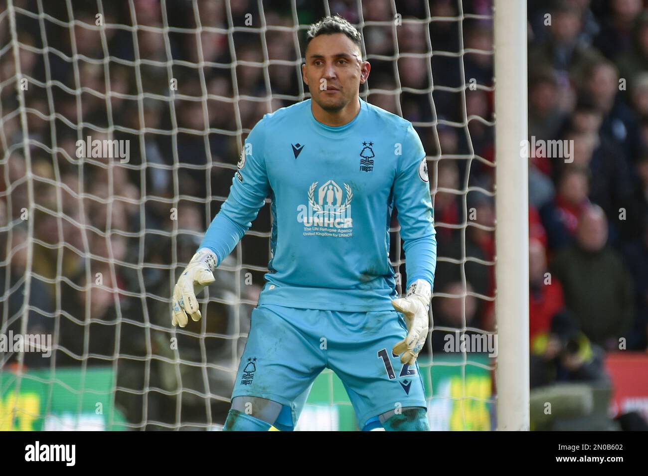 Nottingham Forest's goalkeeper Keylor Navas looks on during the English ...